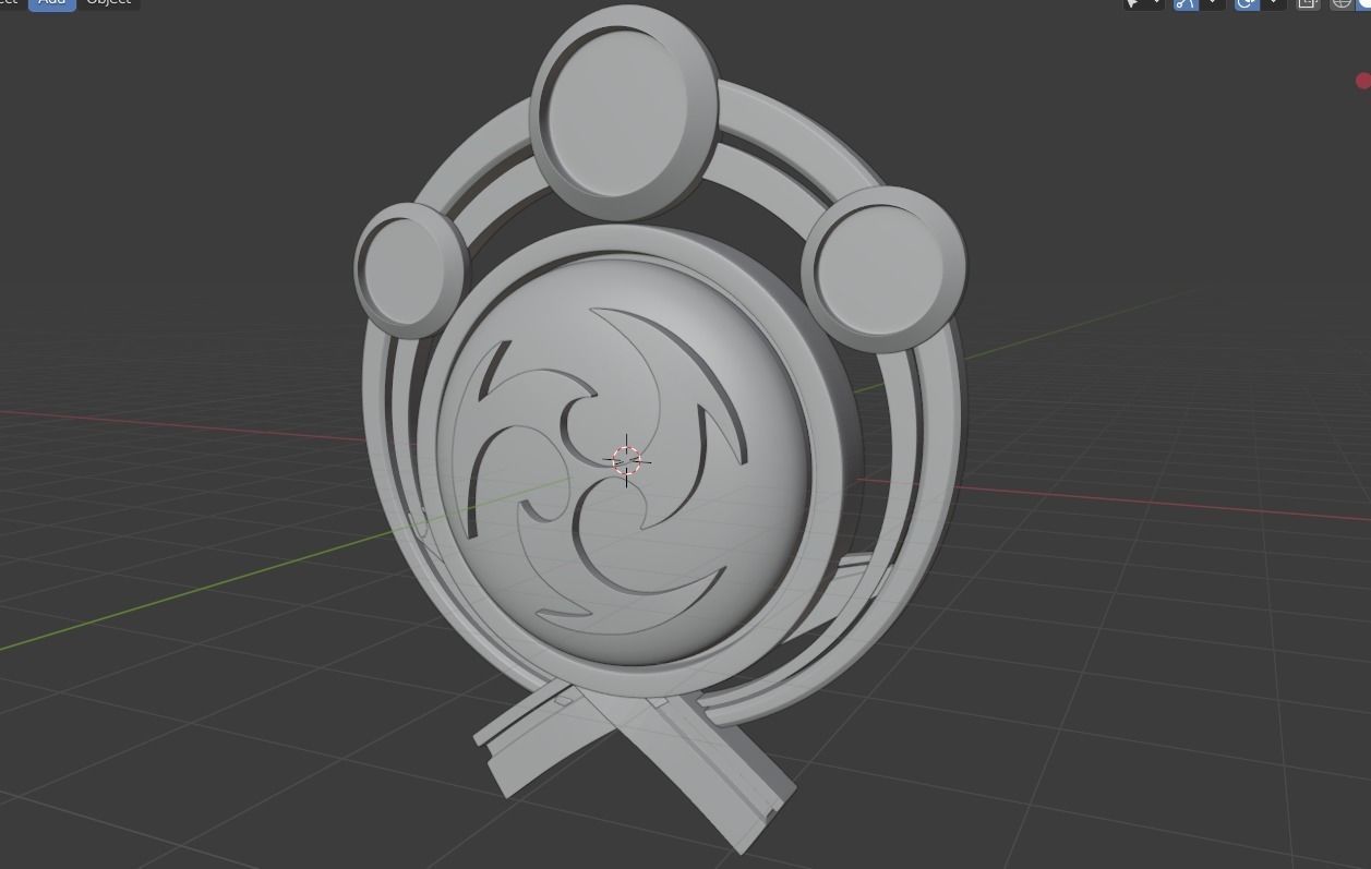 Inazuma Vision Set - Genshin Impact - Vision Frame and 7 Stone 3D model ...