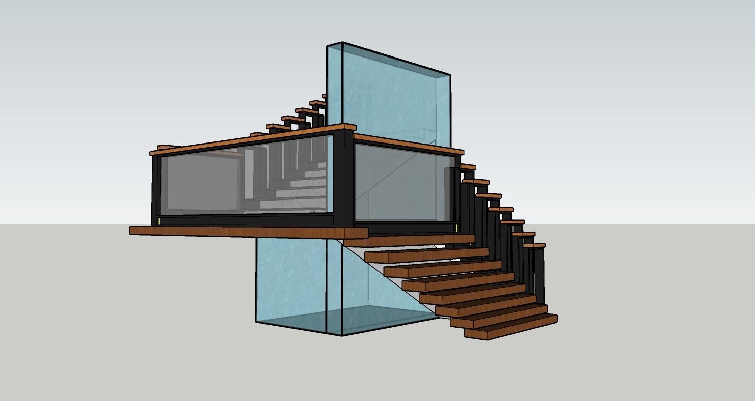 architecture desing stairs 3D model | CGTrader