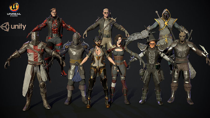 Human pack1 3D Model Collection | CGTrader