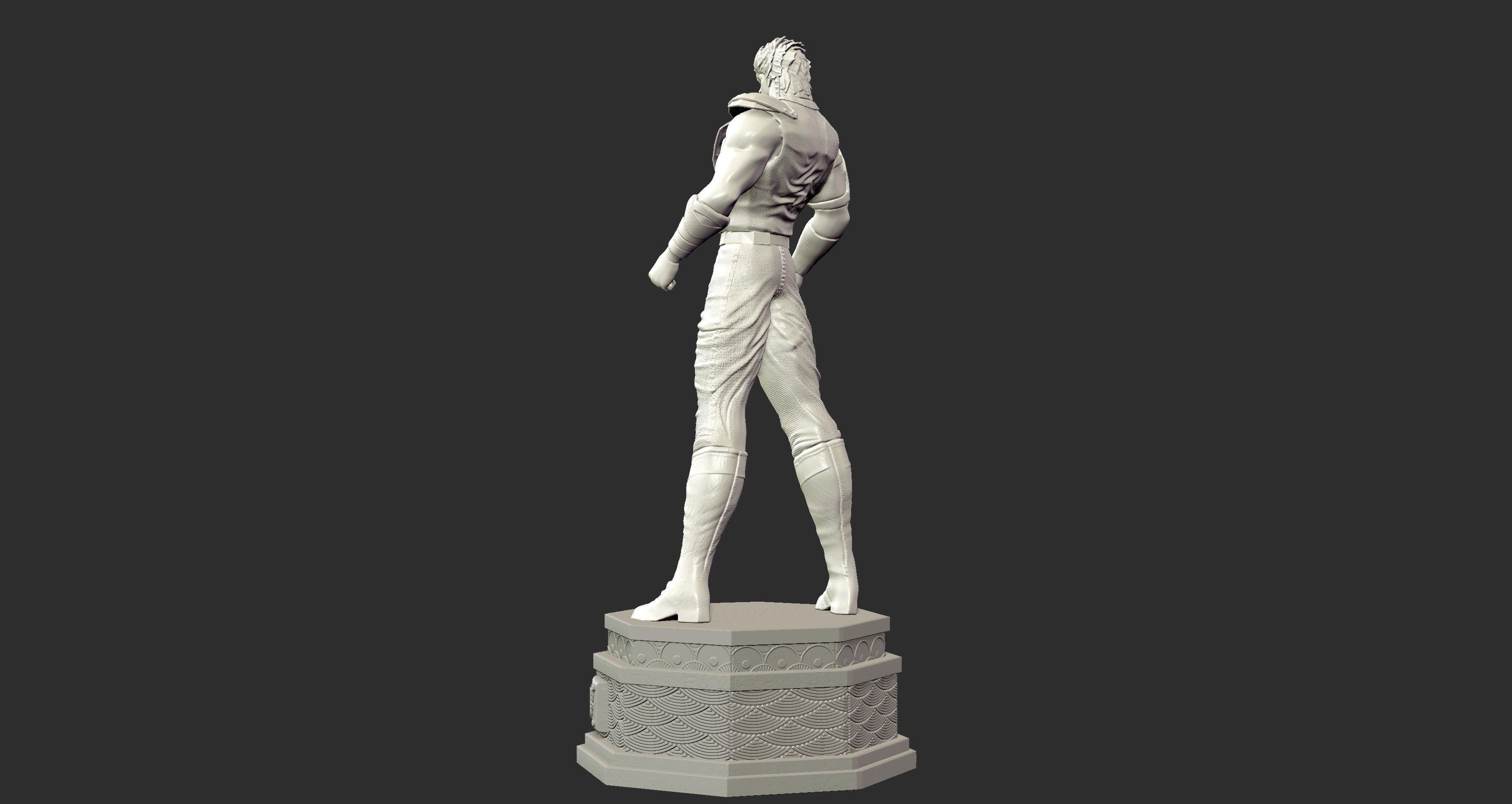 Kenshiro Fist of the north star 3d Print Figure - statue 3D model 3D ...