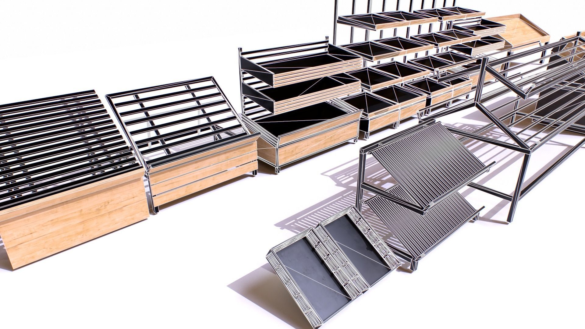 3D model Racks and stands VR / AR / low-poly | CGTrader