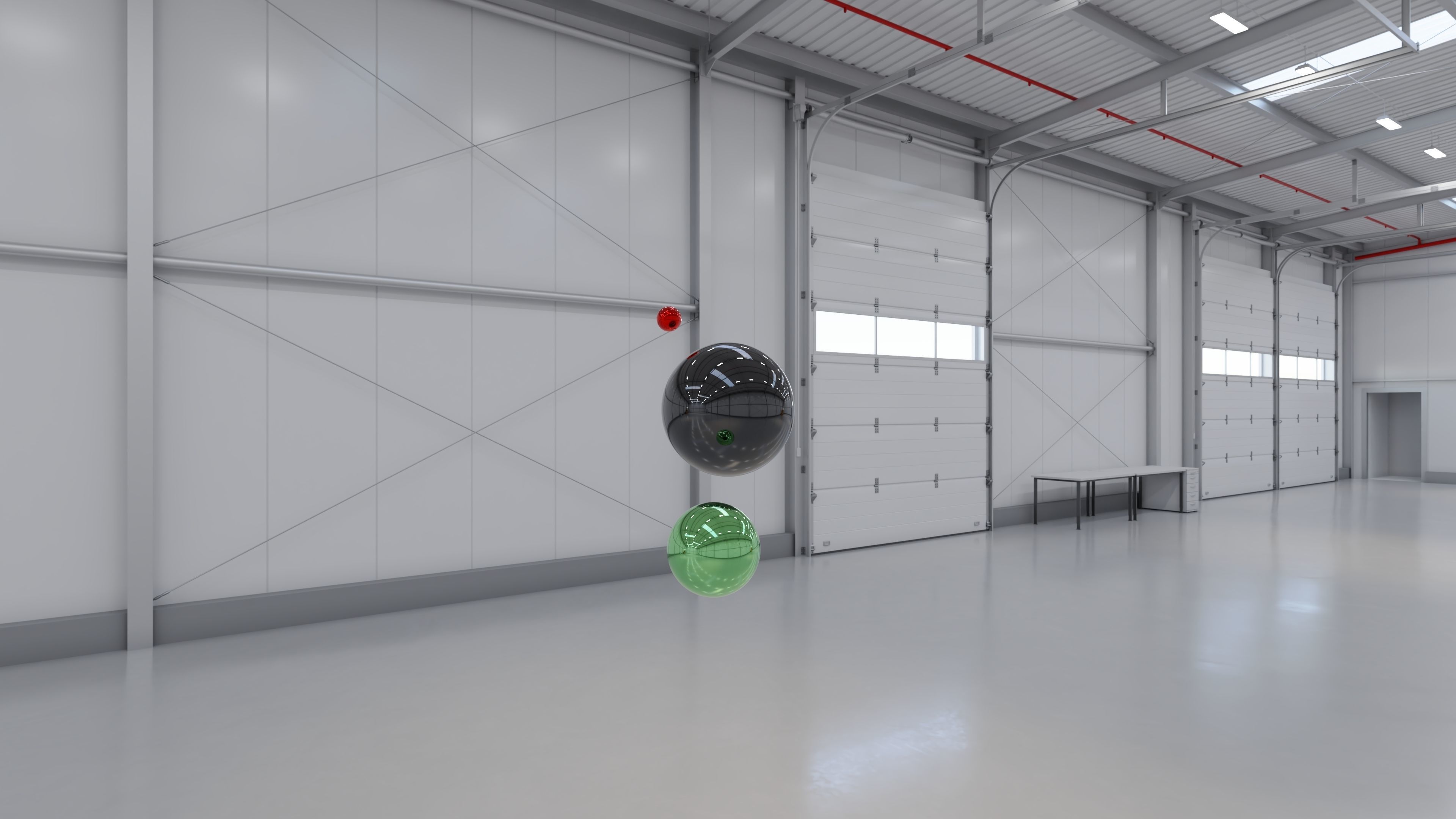 Texture HDRI - Industrial Warehouse Interior 14 - 16384x8192 VR / AR ...
