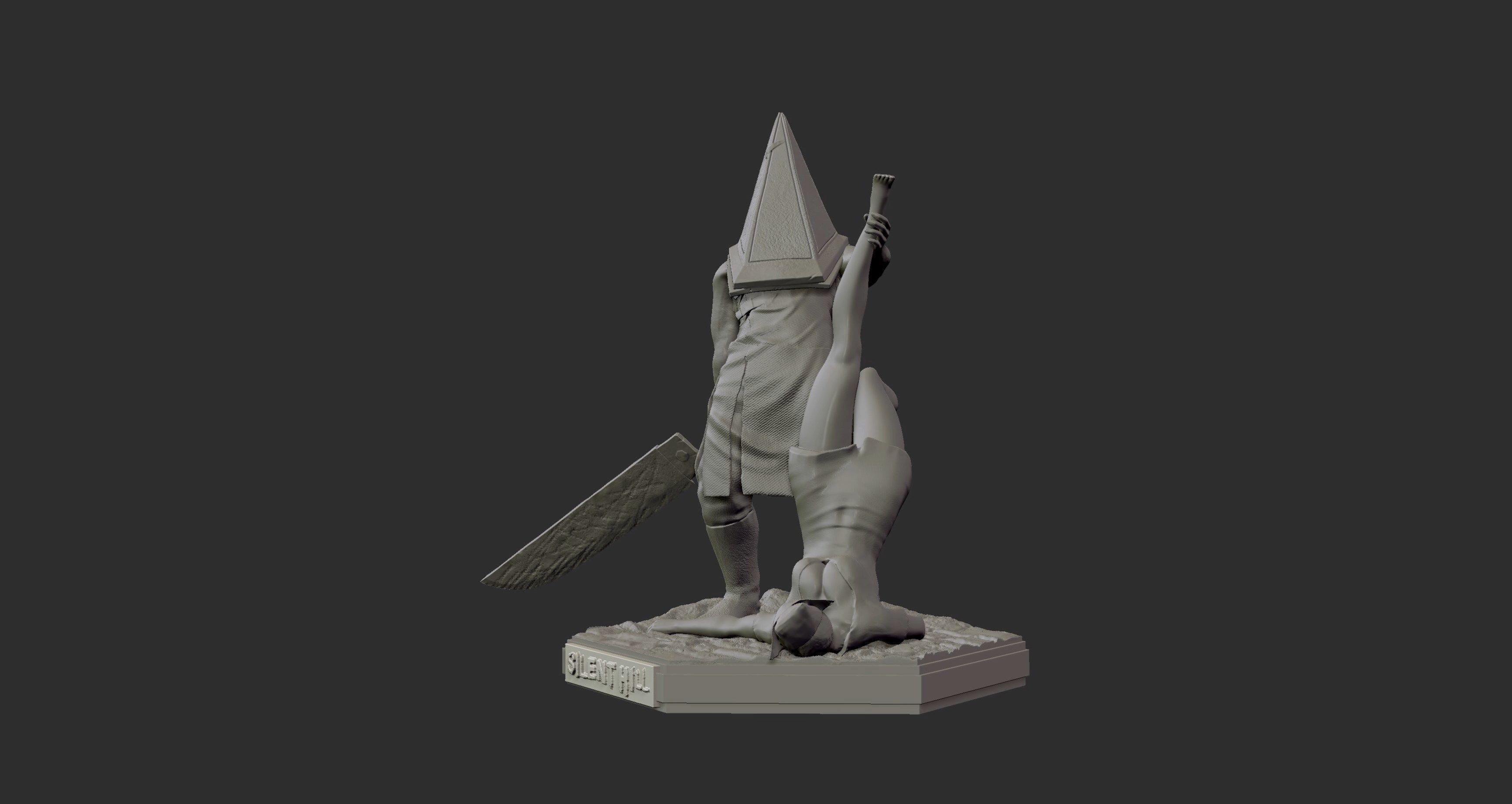 Pyramid Head - Silent Hill 3d print Statue 3D model 3D printable | CGTrader