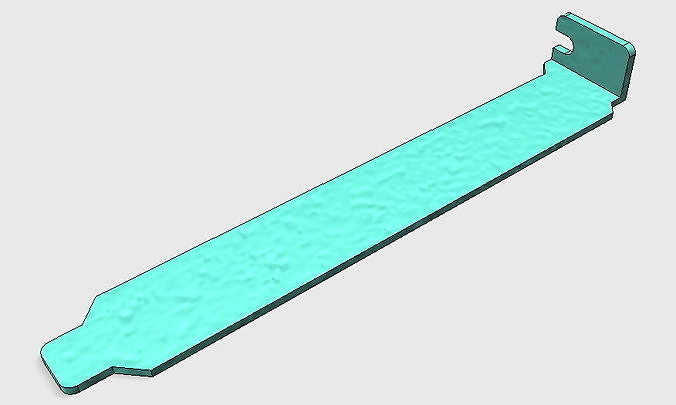 Standard PCI Express Input Output bracket free 3D model 3D printable ...