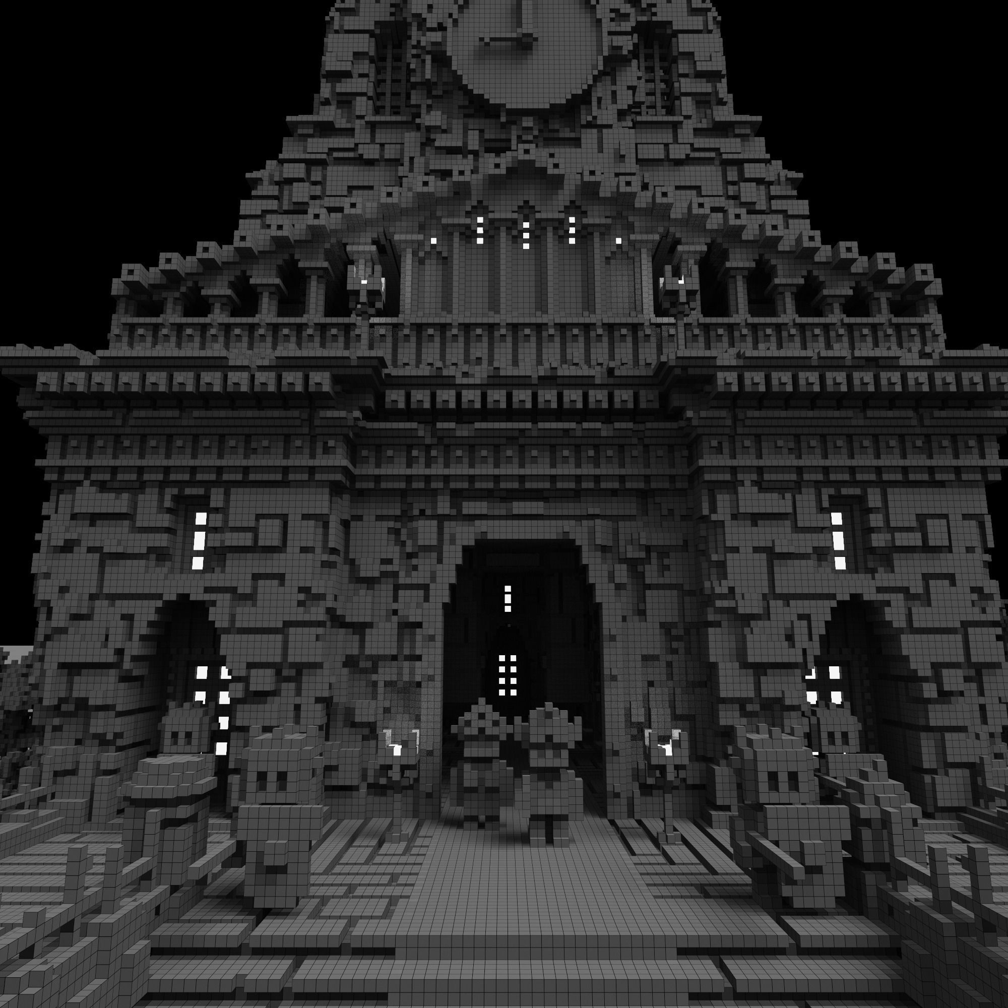 3D model Voxel Orc Castle Asset VR / AR / low-poly | CGTrader