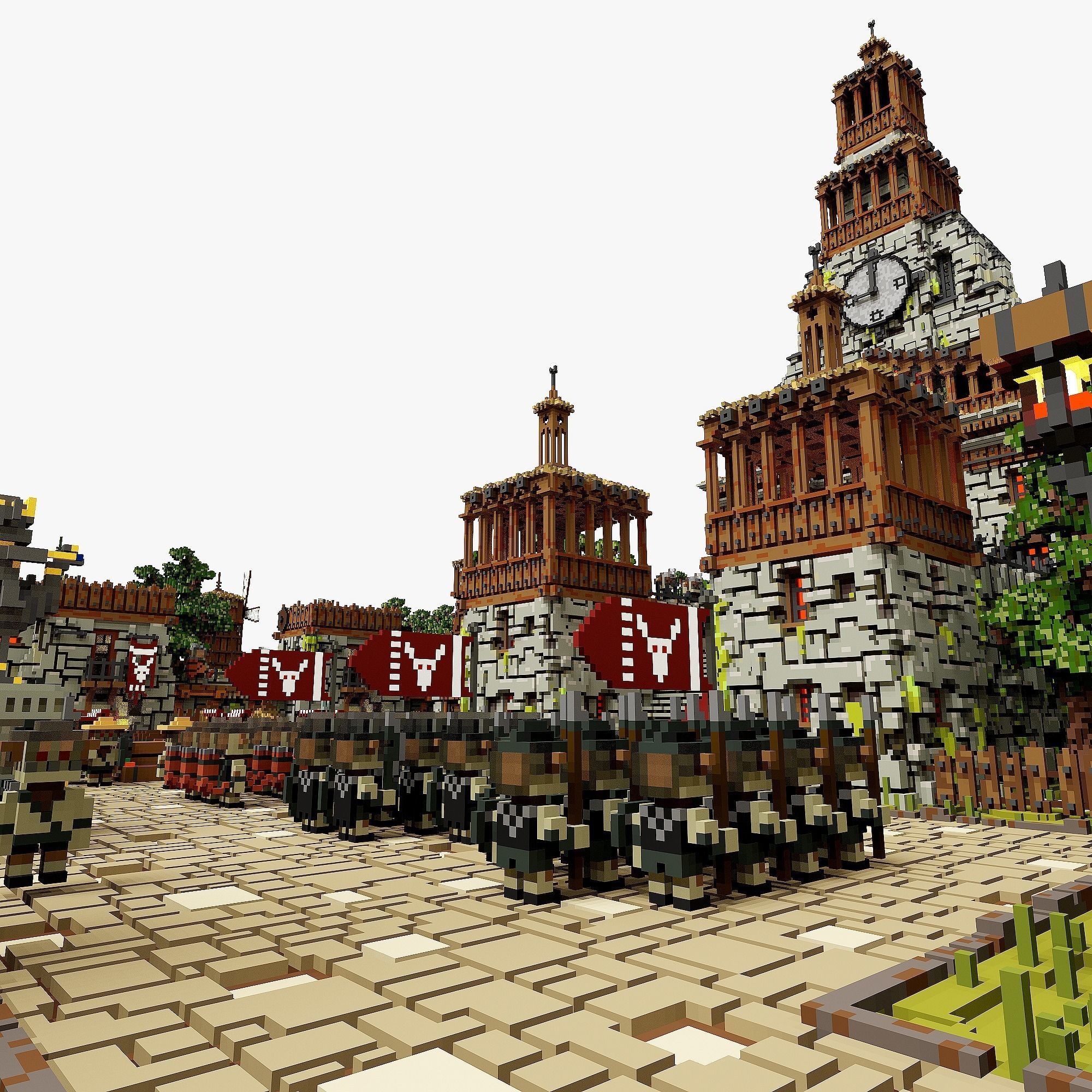 3D model Voxel Orc Castle Asset VR / AR / low-poly | CGTrader