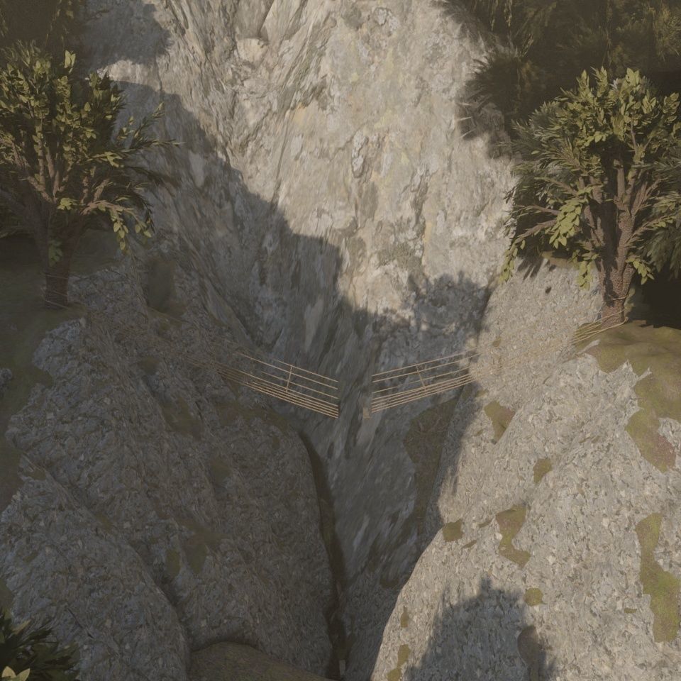 3D model Suspension rope bridge animated VR / AR / low-poly | CGTrader