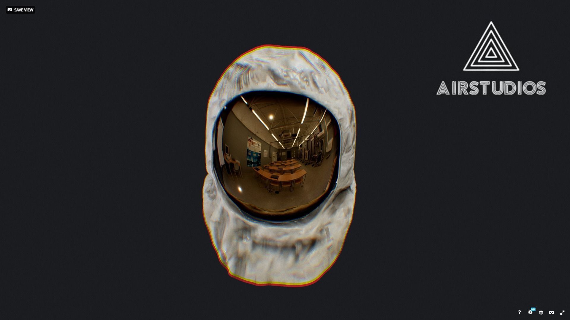 Astronaut Space Helmet Apollo 11 3D model | CGTrader