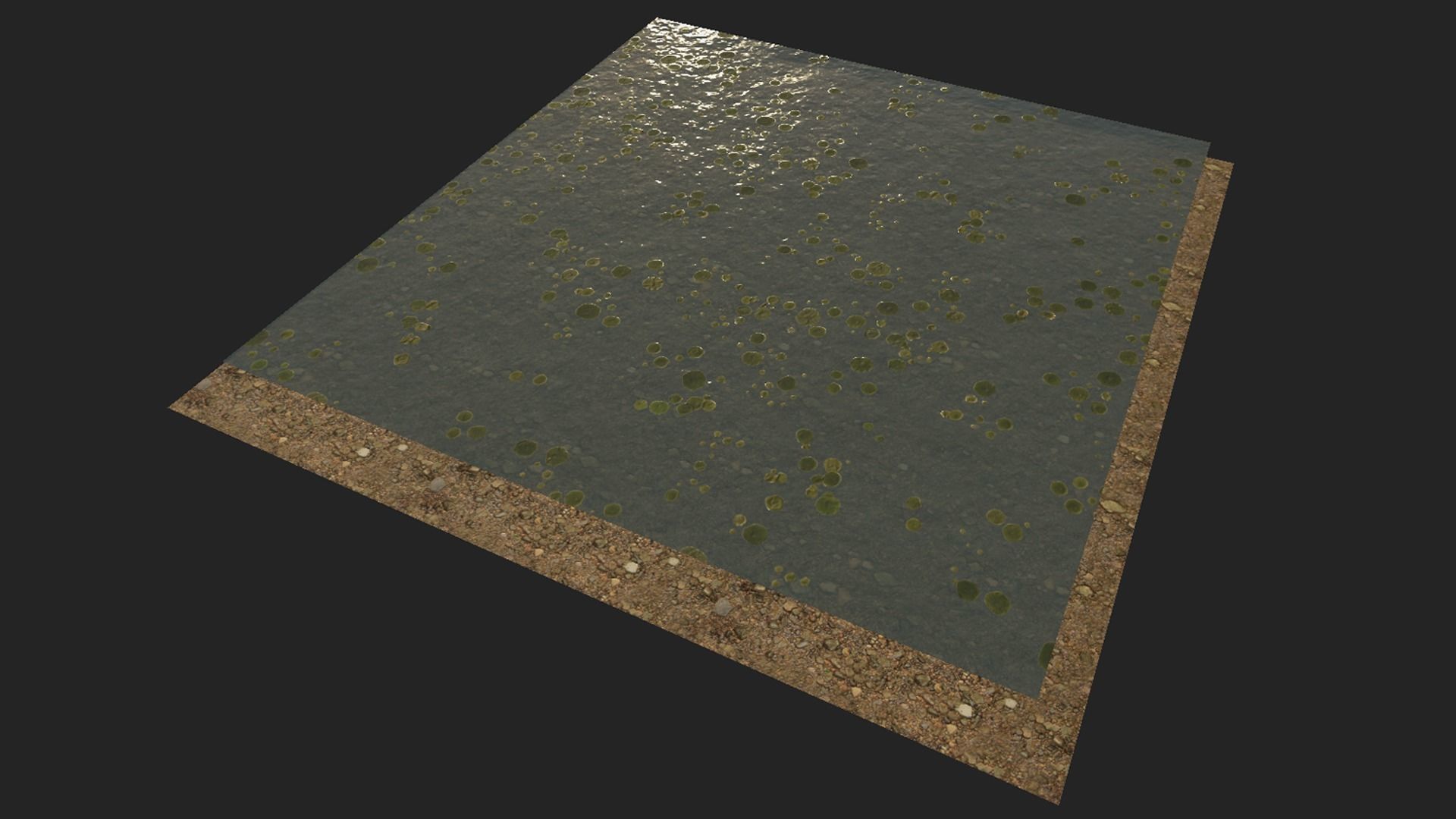 Texture Lake with water lilies Textures VR / AR / low-poly | CGTrader