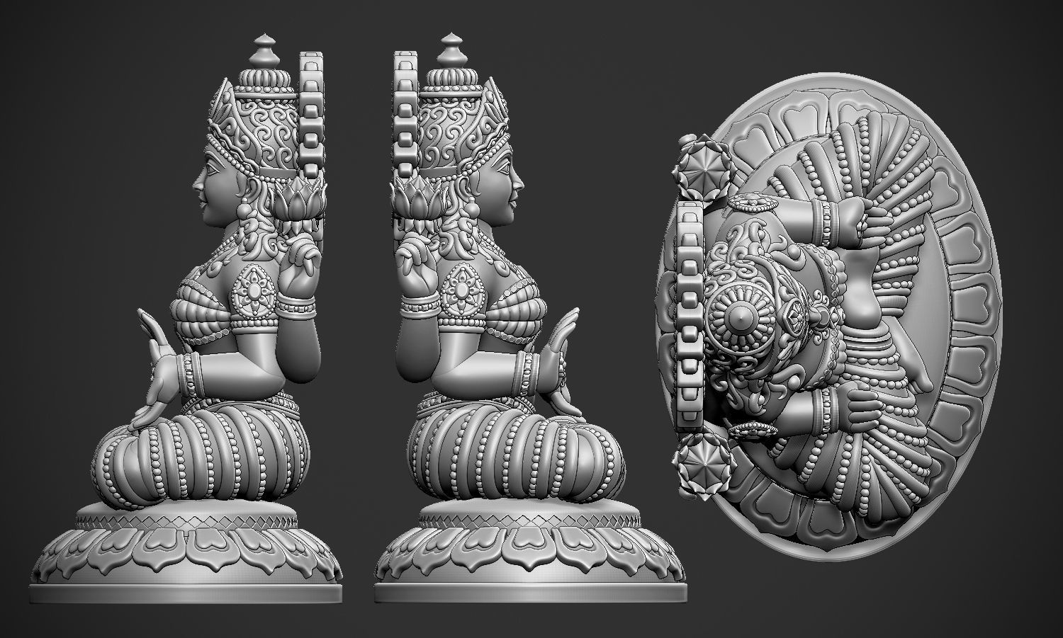 Laxmi Jee version 2 idol 3D model 3D printable | CGTrader
