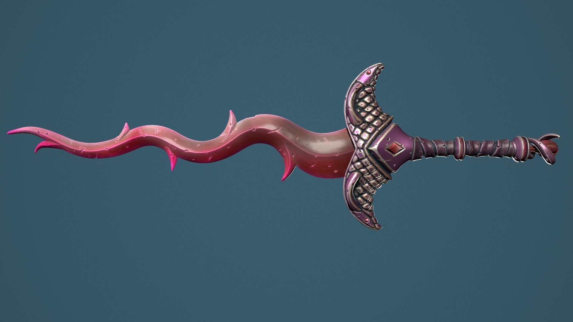 3D model Fantasy weapon snake VR / AR / low-poly | CGTrader