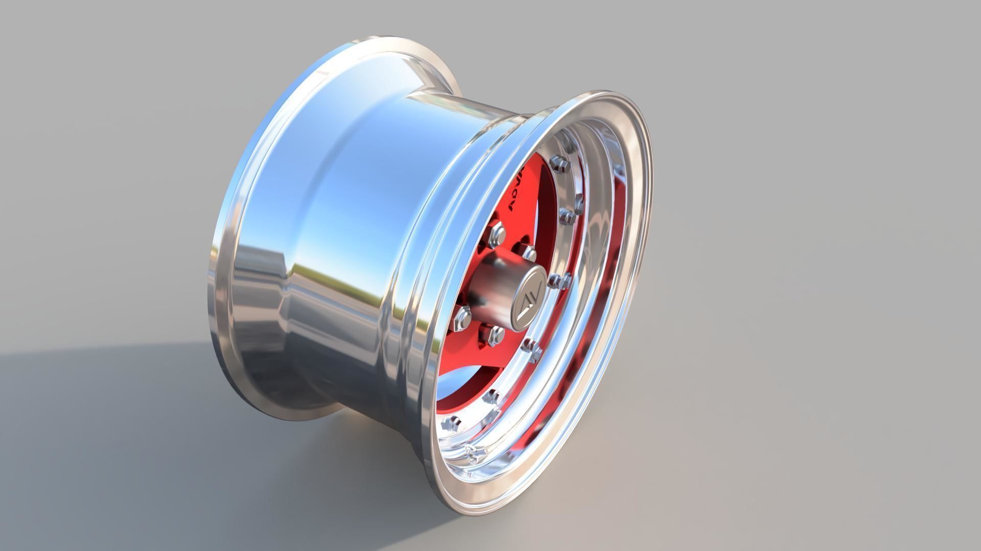 Advan 3 piece rim 3D model | CGTrader