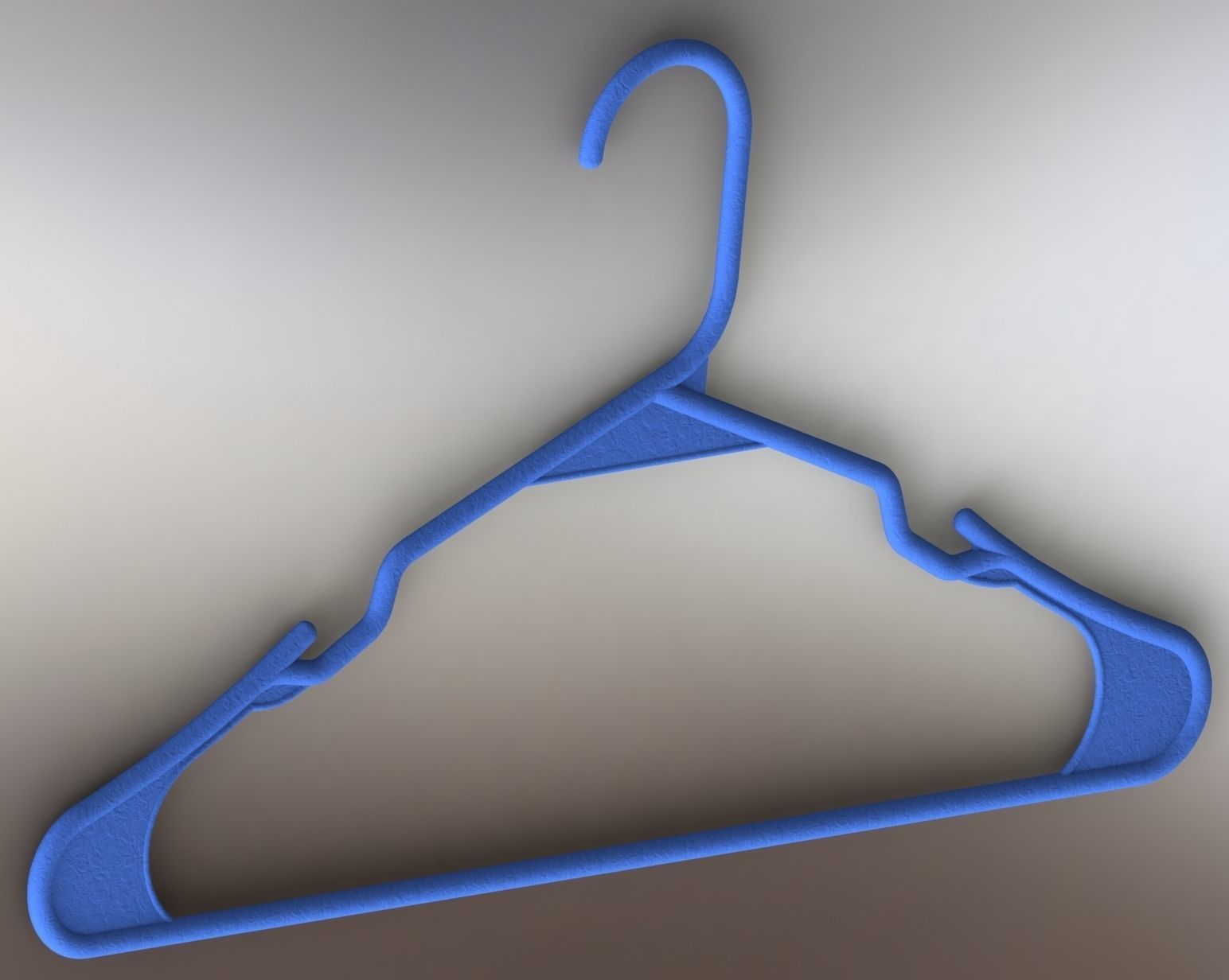 Realistic thin plastic hanger for shops 3D model | CGTrader