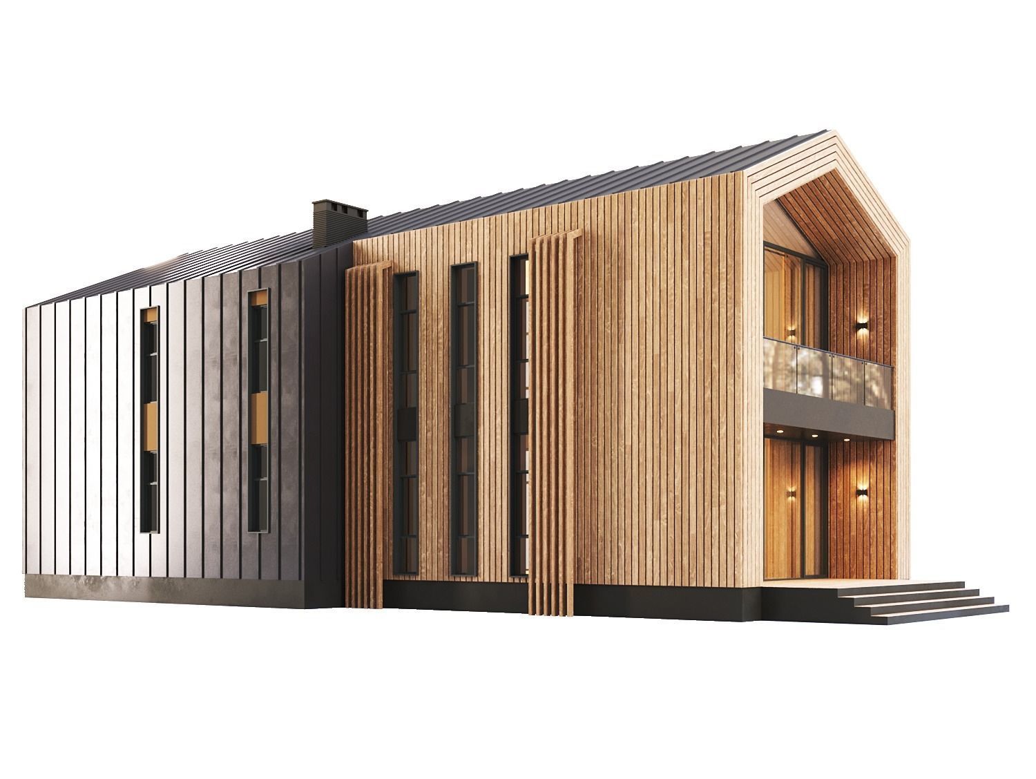 Barn House 3D model | CGTrader