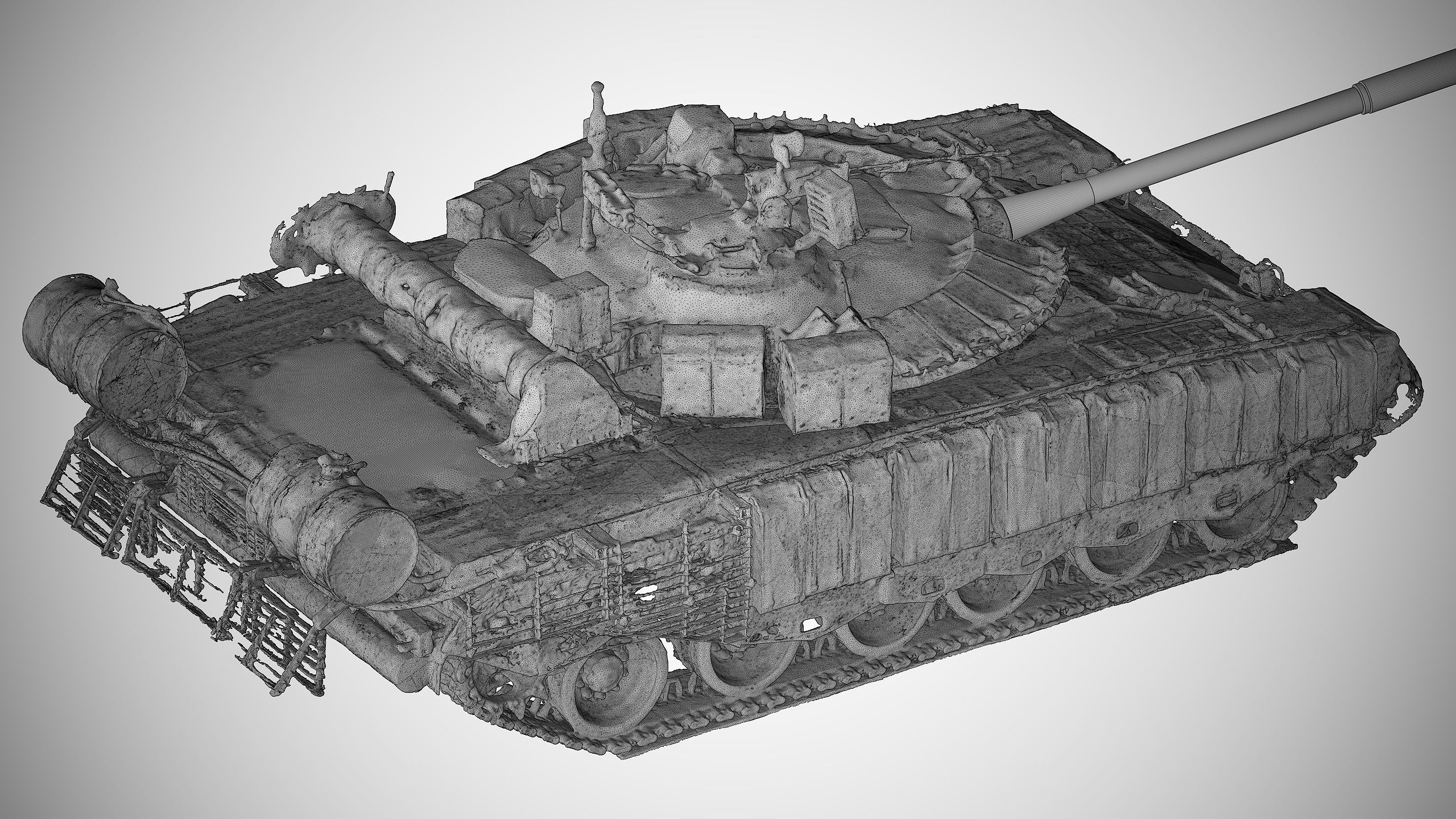 T-80BVM Raw 3D Scan 3D model | CGTrader