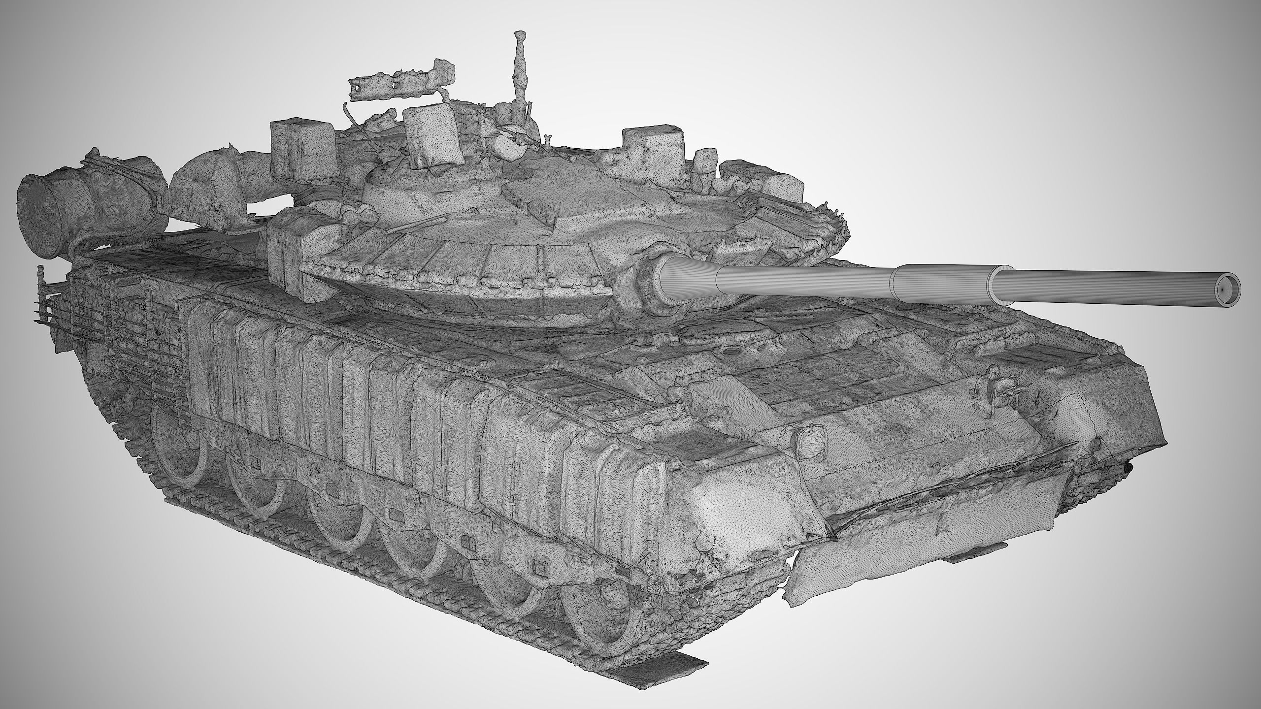 T-80BVM Raw 3D Scan 3D model | CGTrader