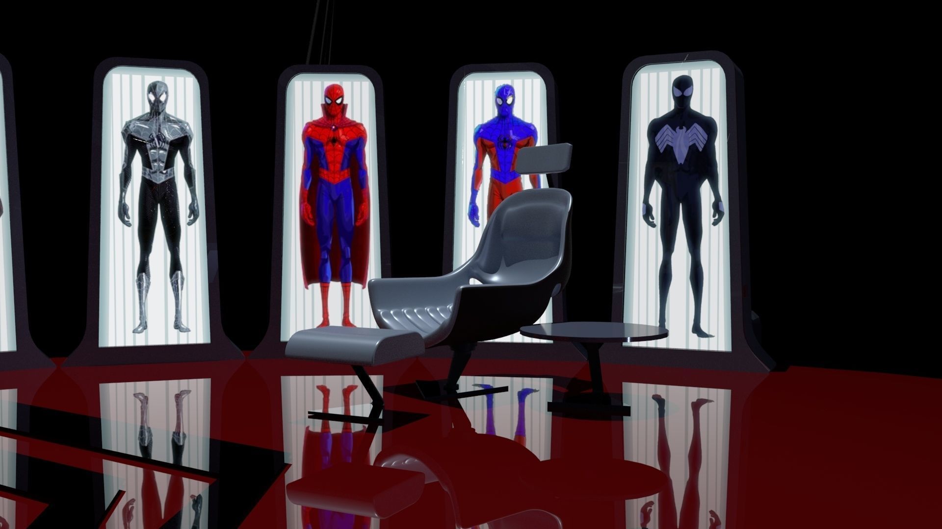 3D model Spiderman Into the Spiderverse Base VR / AR / low-poly | CGTrader