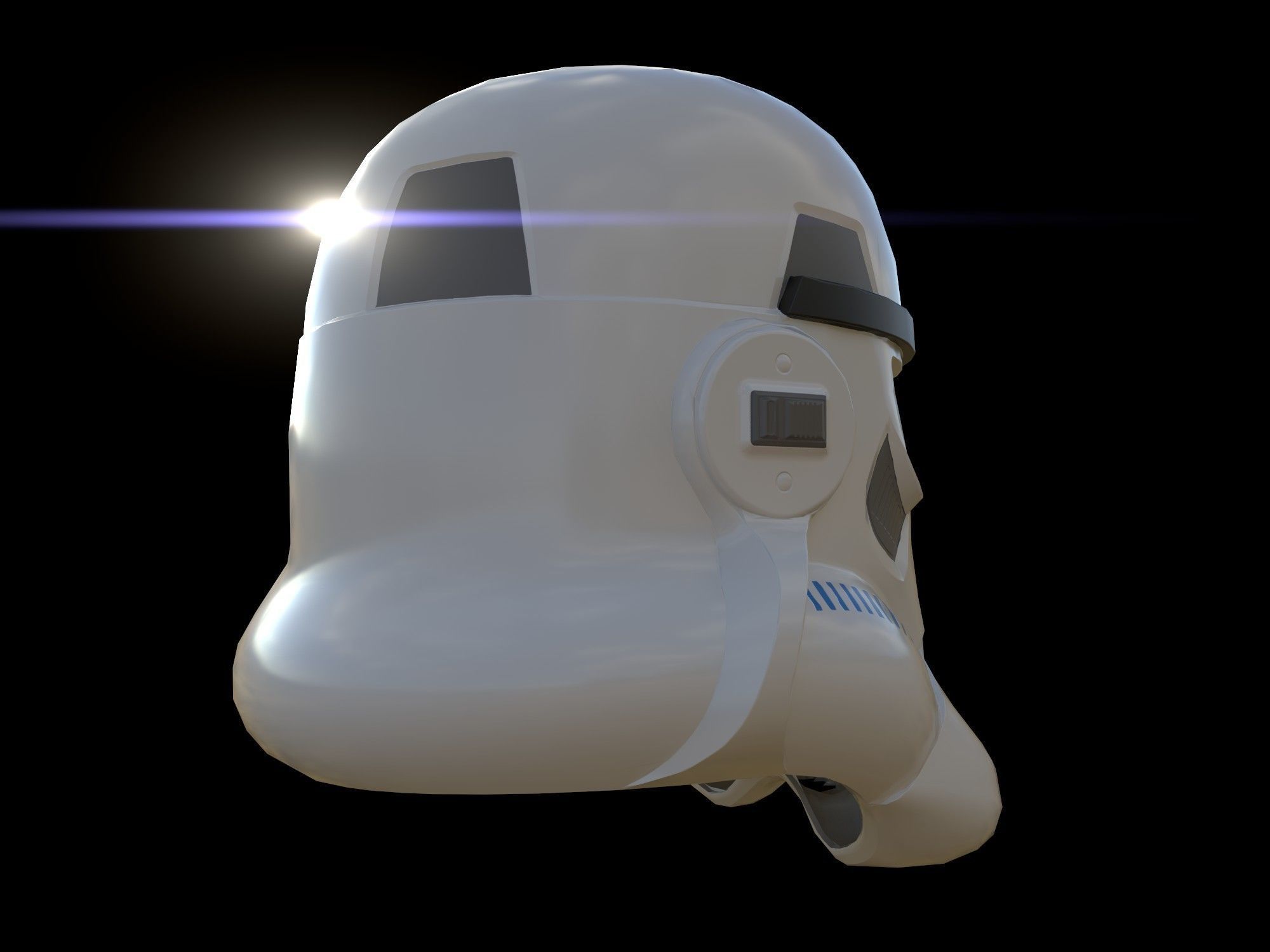 3D model Stormtrooper helmet VR / AR / low-poly | CGTrader