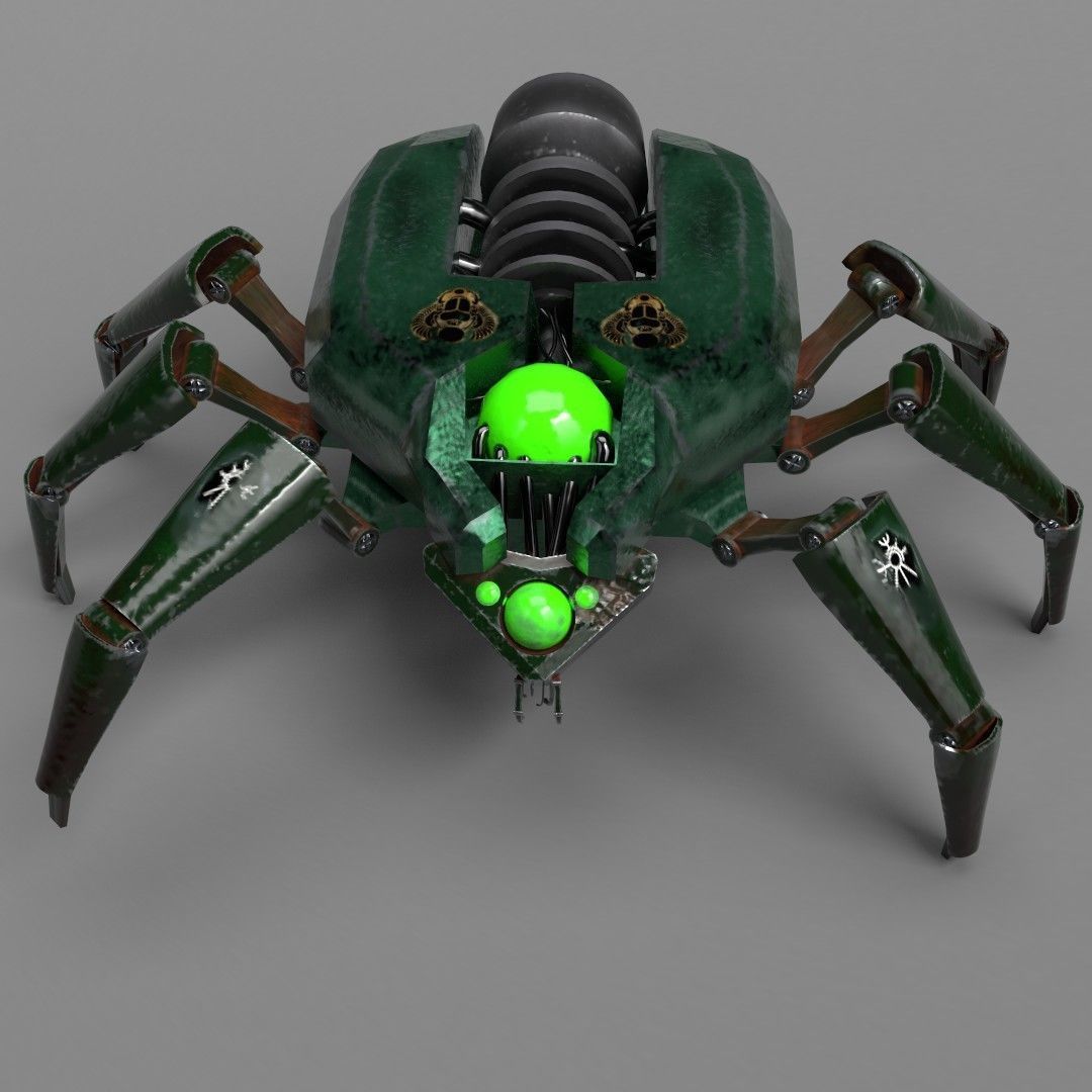 Robot Scarab with Sci-fi engine PBR 3D model | CGTrader