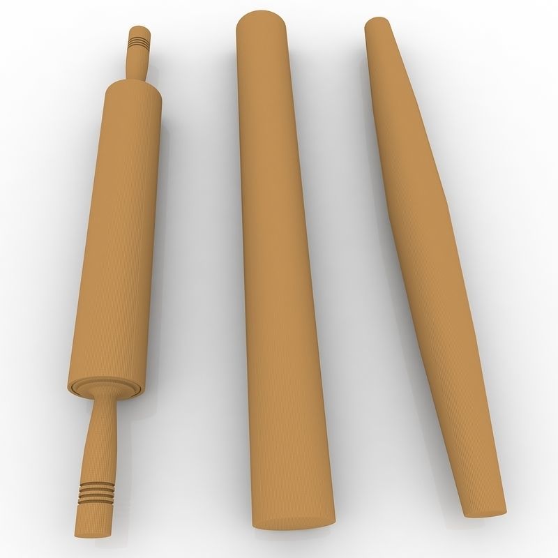 Rolling Pins Collection 3D model | CGTrader