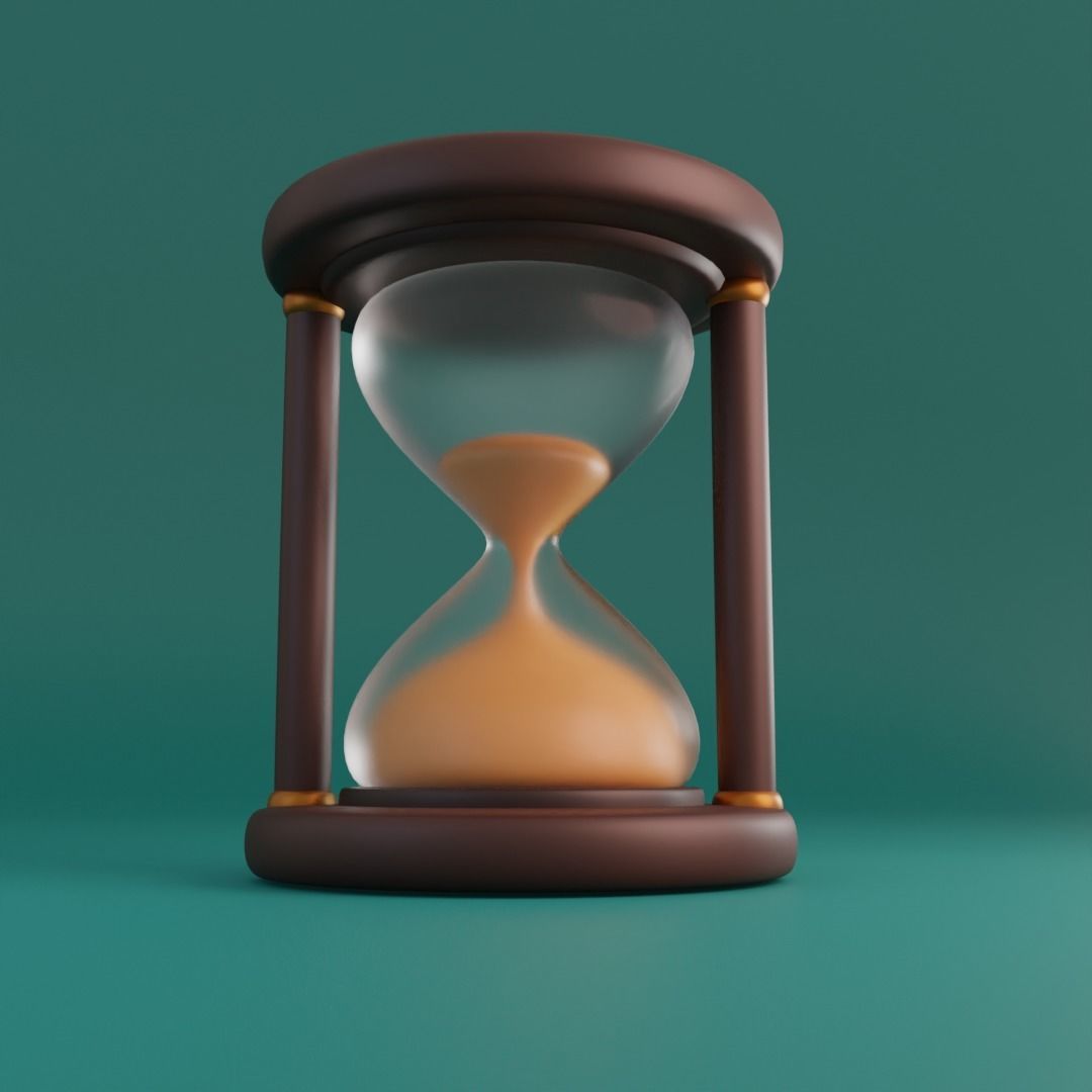 3D model Cartoon Hourglass VR / AR / low-poly | CGTrader