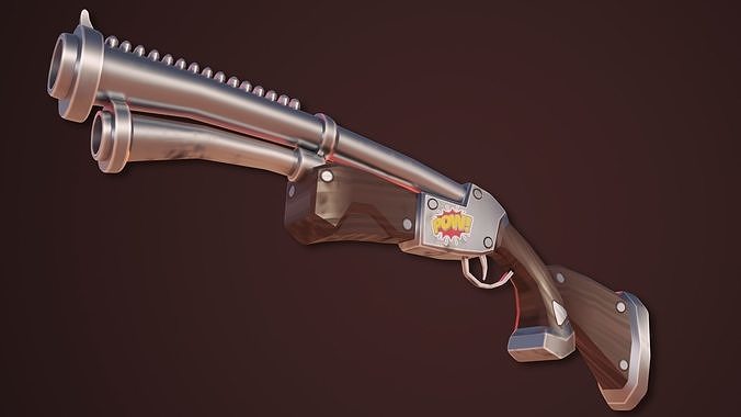 3D model TOZ-34 Stylized VR / AR / low-poly | CGTrader