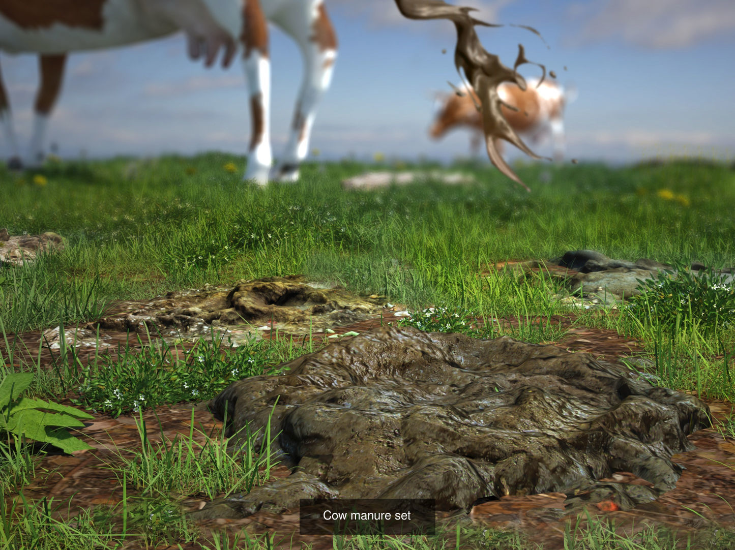 Animal Manure Collection | CGTrader