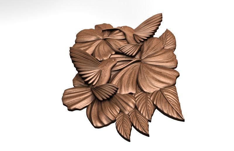 hummingbirds CNC 3D model 3D printable | CGTrader