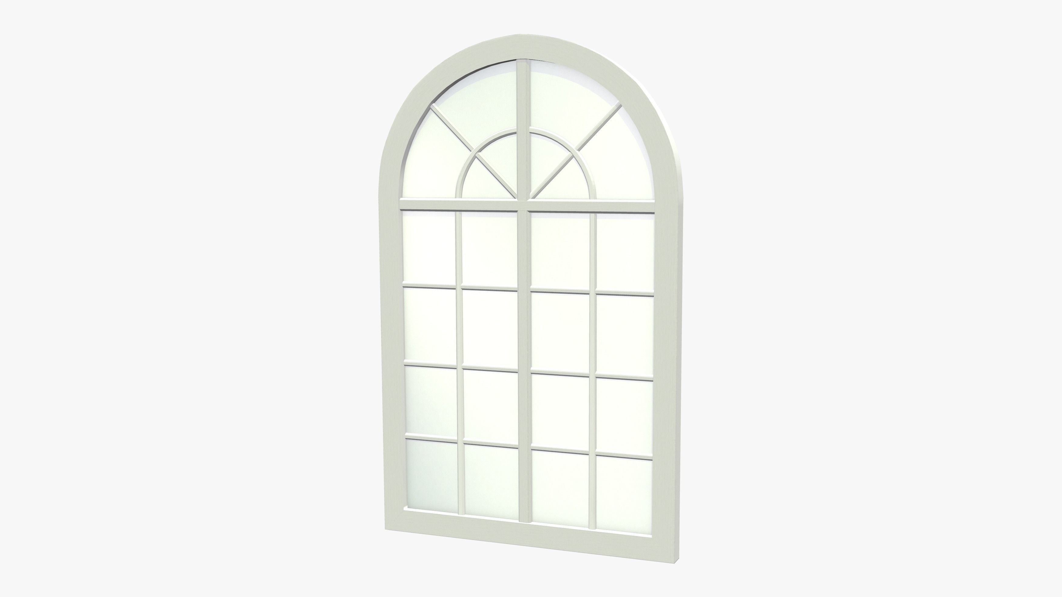 3D model Big Arched Window VR / AR / low-poly | CGTrader