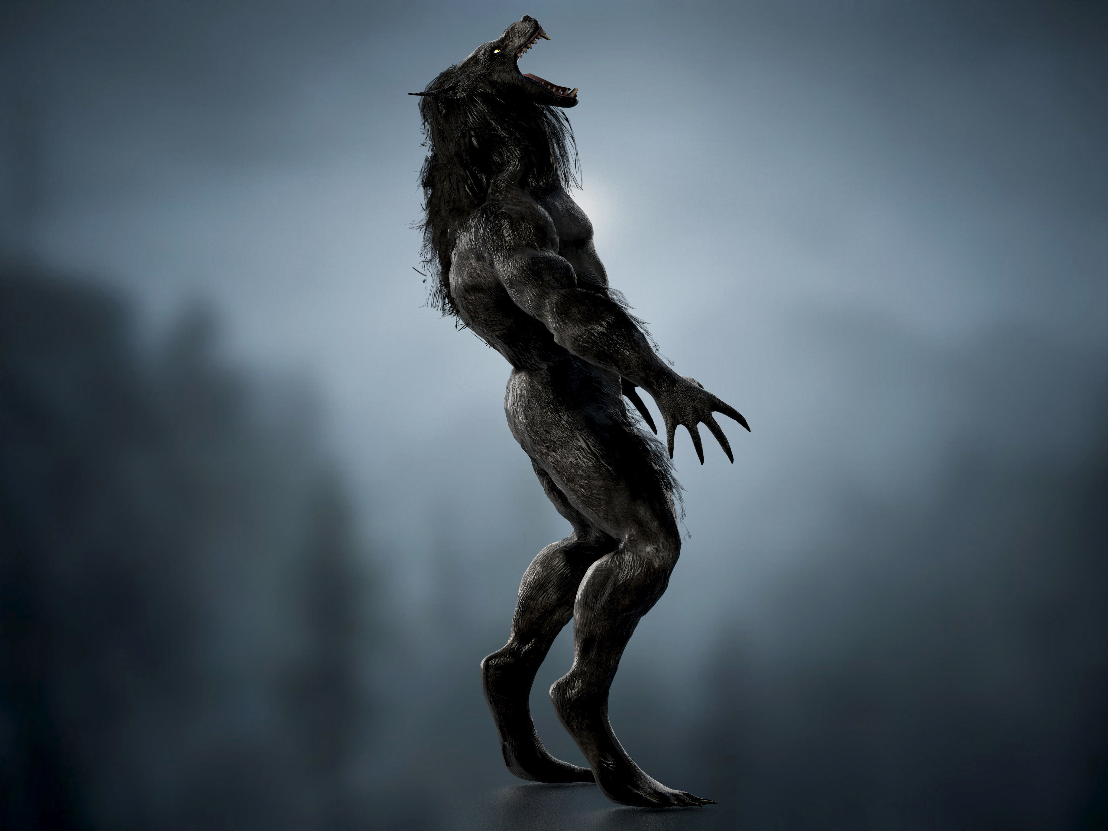 3D model Werewolf VR / AR / low-poly rigged | CGTrader