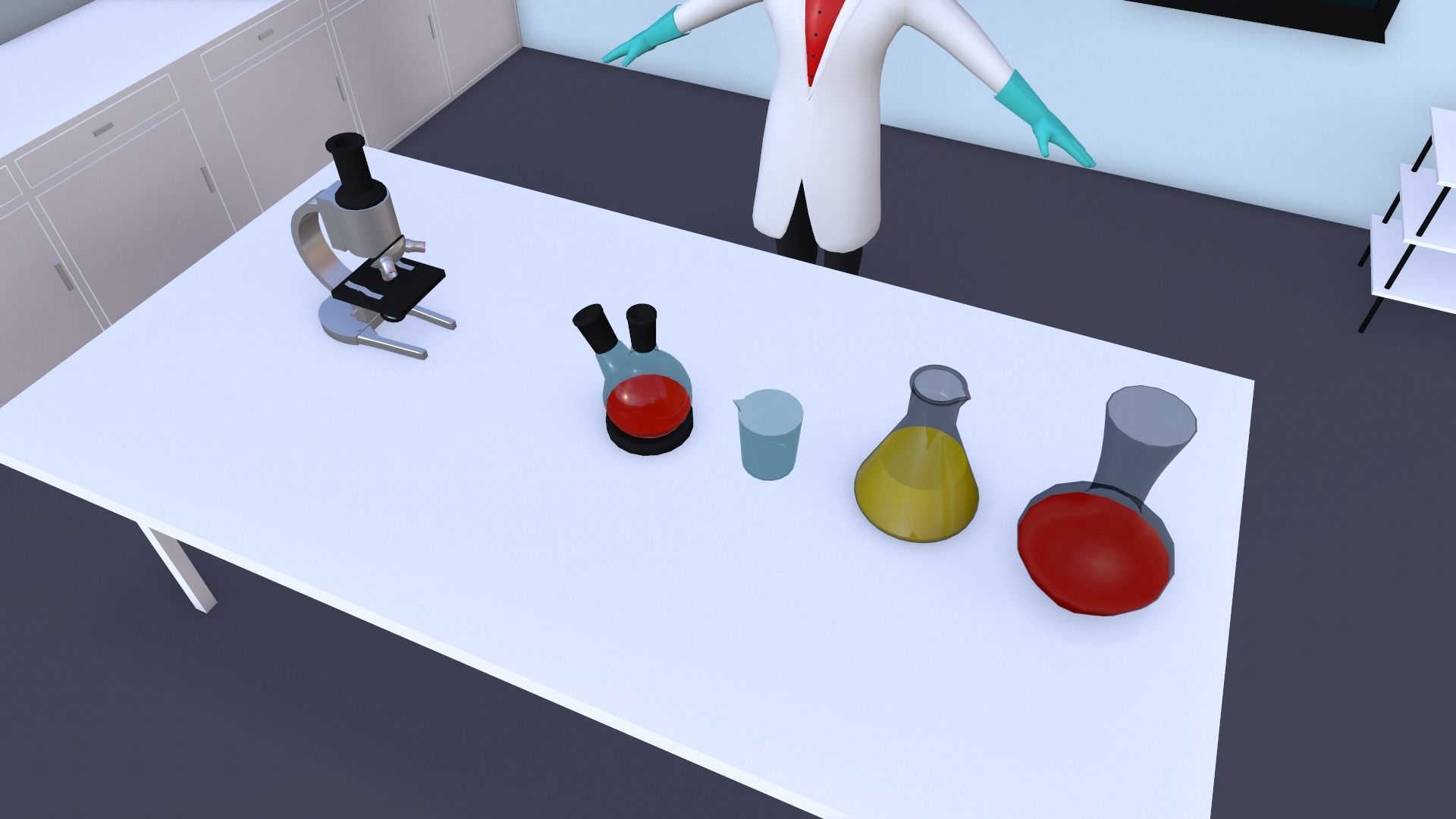 Low Poly Scientist Character 3D model | CGTrader