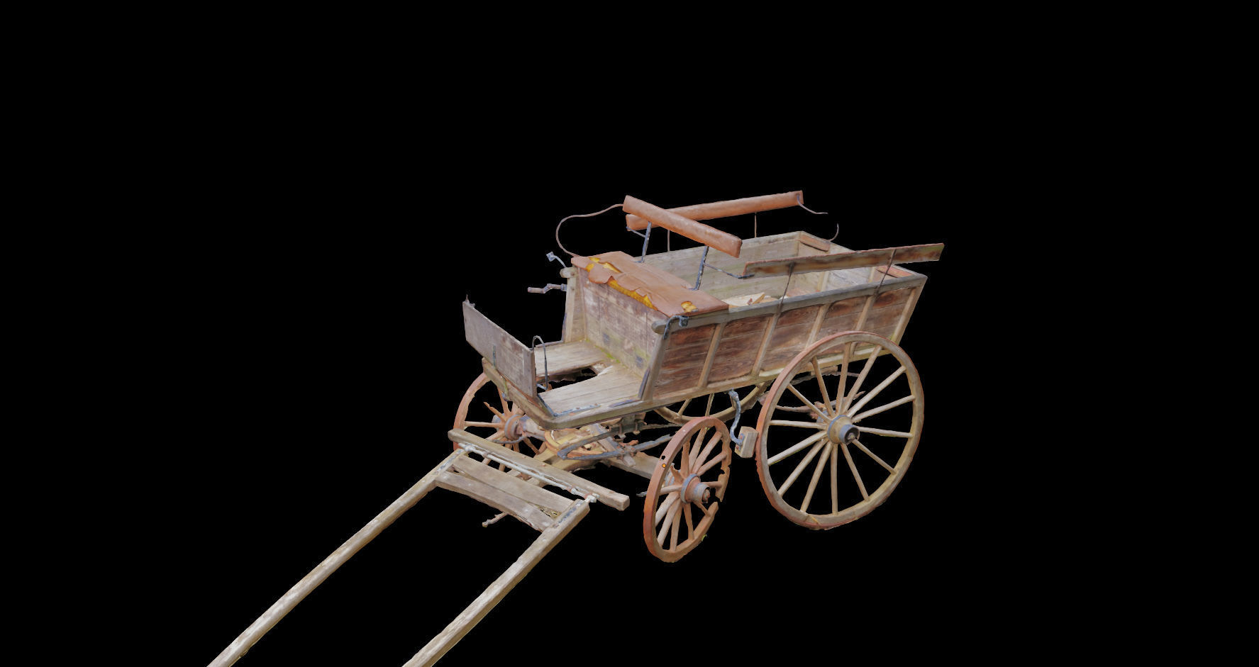 PBR Medieval carriage coach Photoscan 3D model | CGTrader