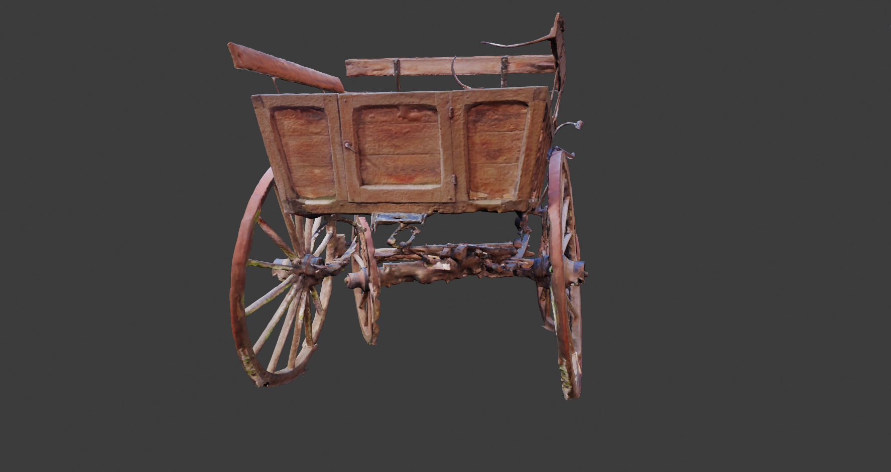 PBR Medieval carriage coach Photoscan 3D model | CGTrader