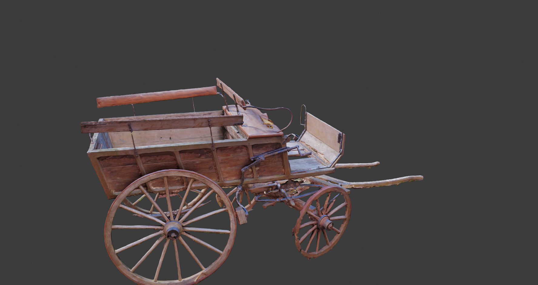 PBR Medieval carriage coach Photoscan 3D model | CGTrader