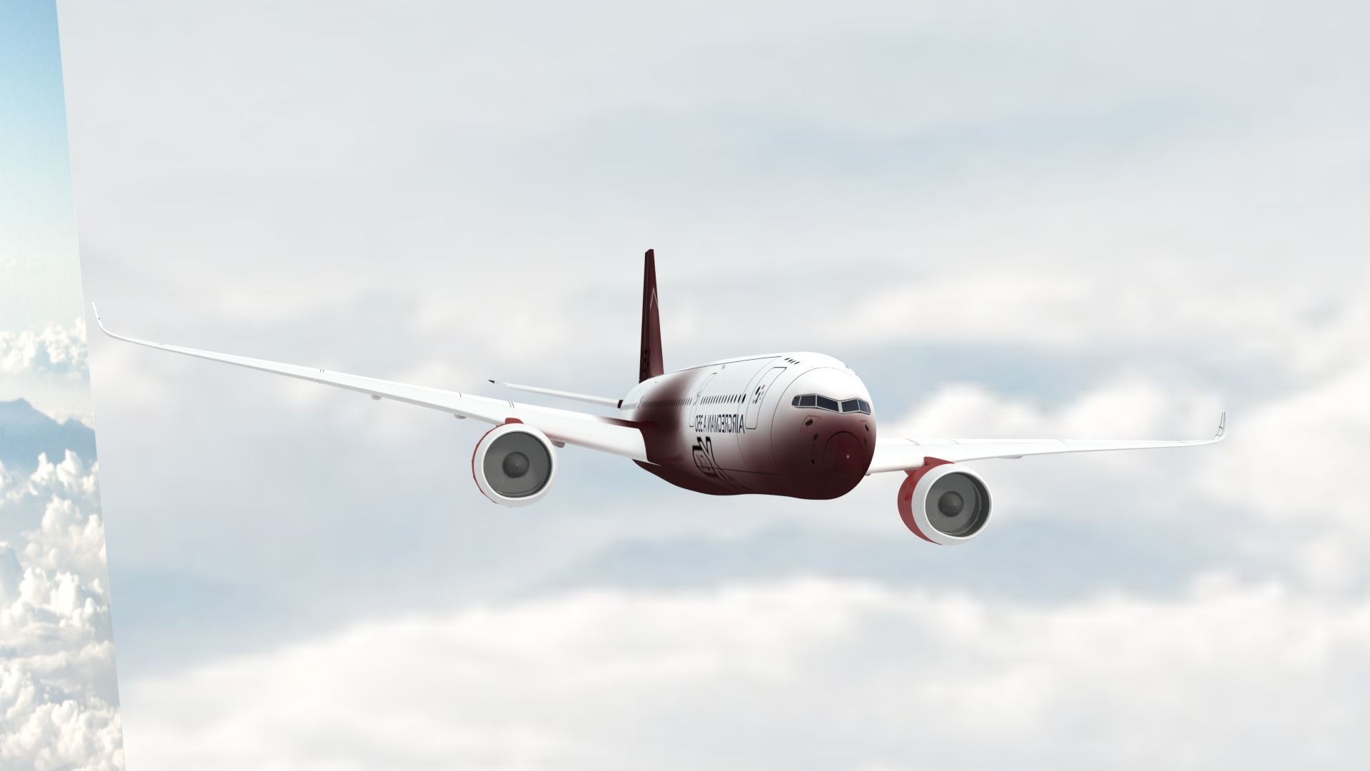 3D model Airbus A350-900 VR / AR / low-poly | CGTrader