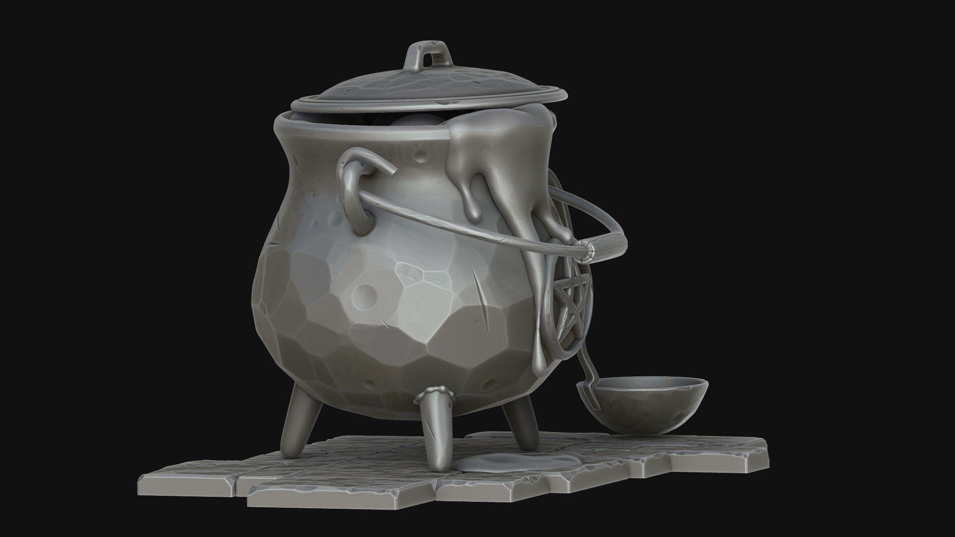 Stylized Cauldron 3D model | CGTrader