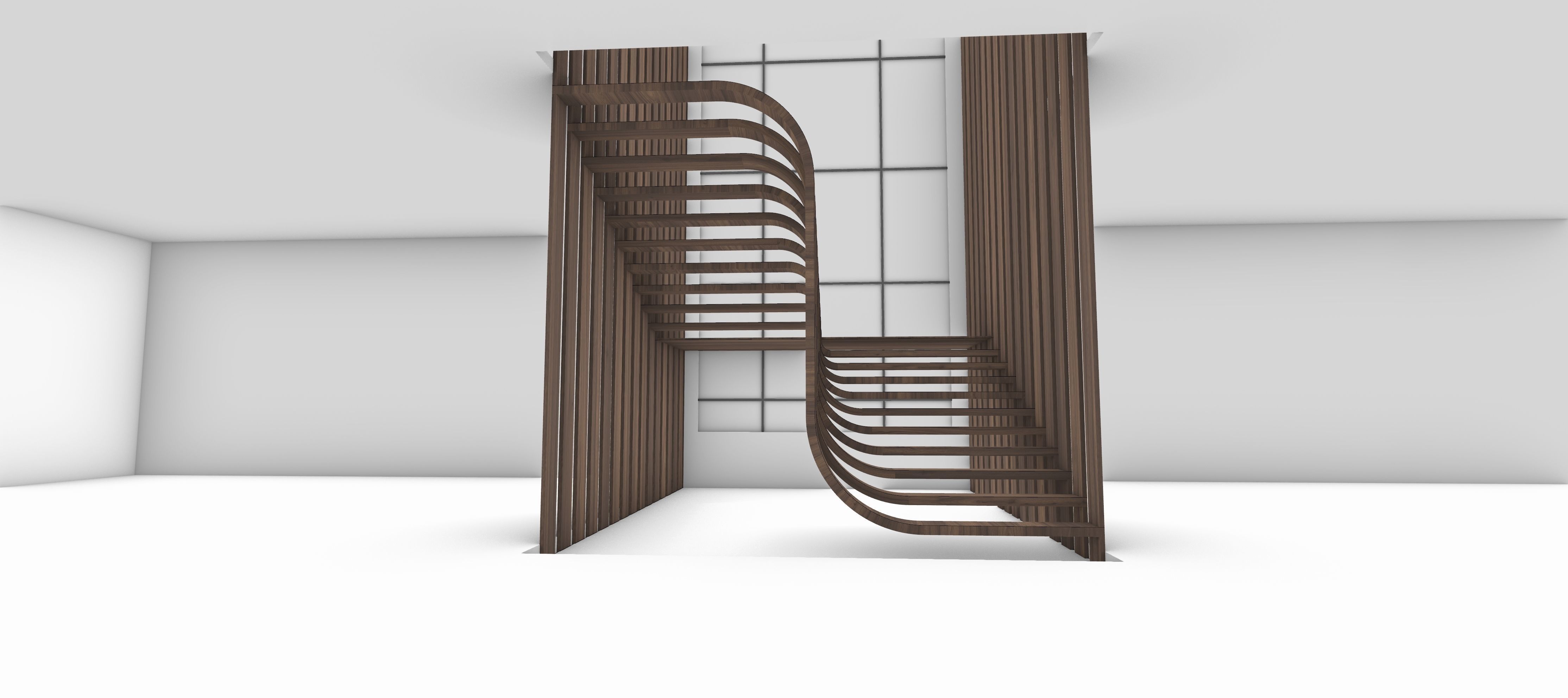 Parametric Stair 3D model | CGTrader