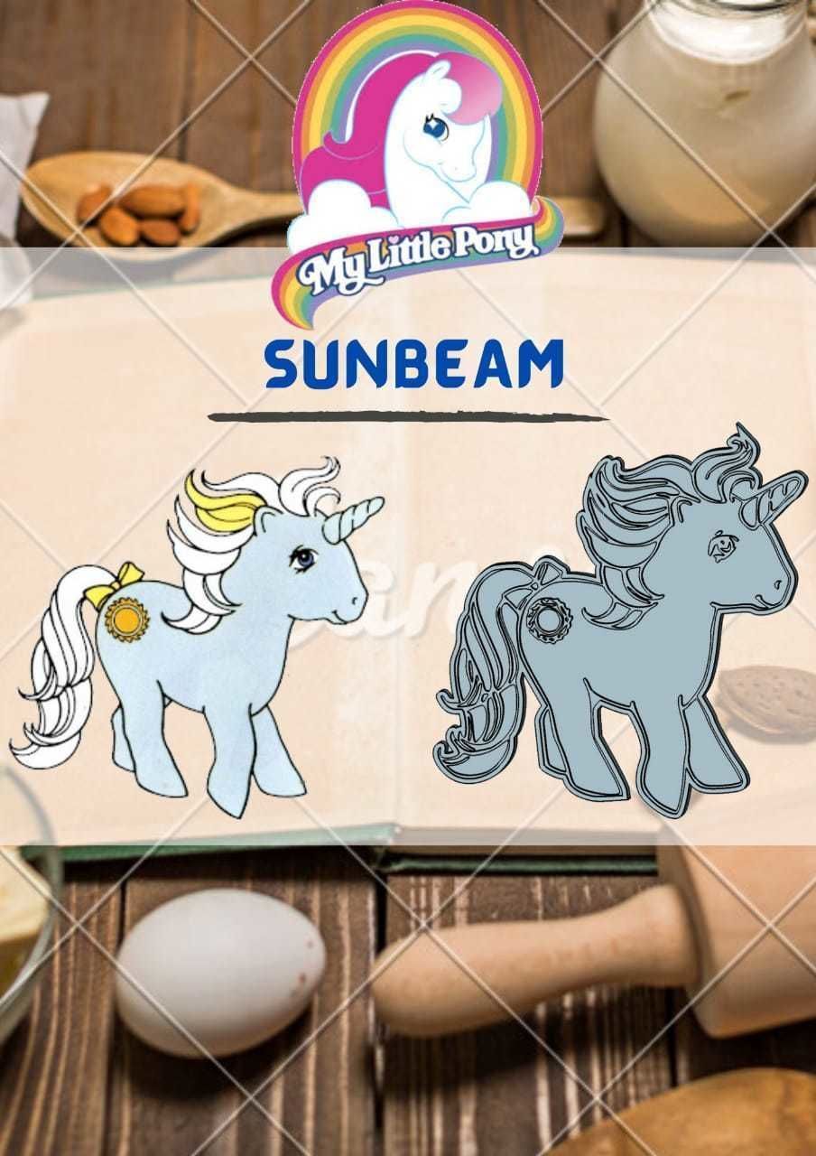 Amazing My Little Pony Character Sunbeam Cookie Cutter Stamp 3D model ...
