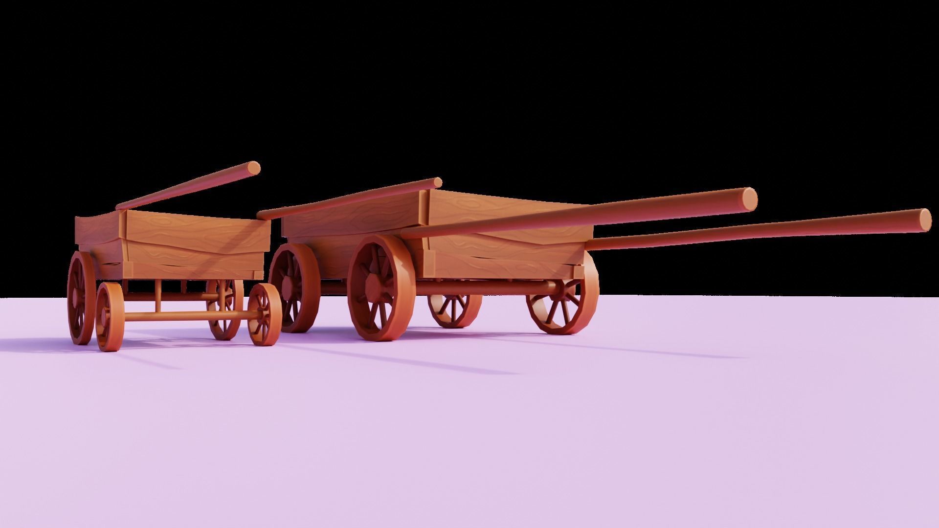 3D model Wain 3D Model For Animation And Game VR / AR / low-poly | CGTrader