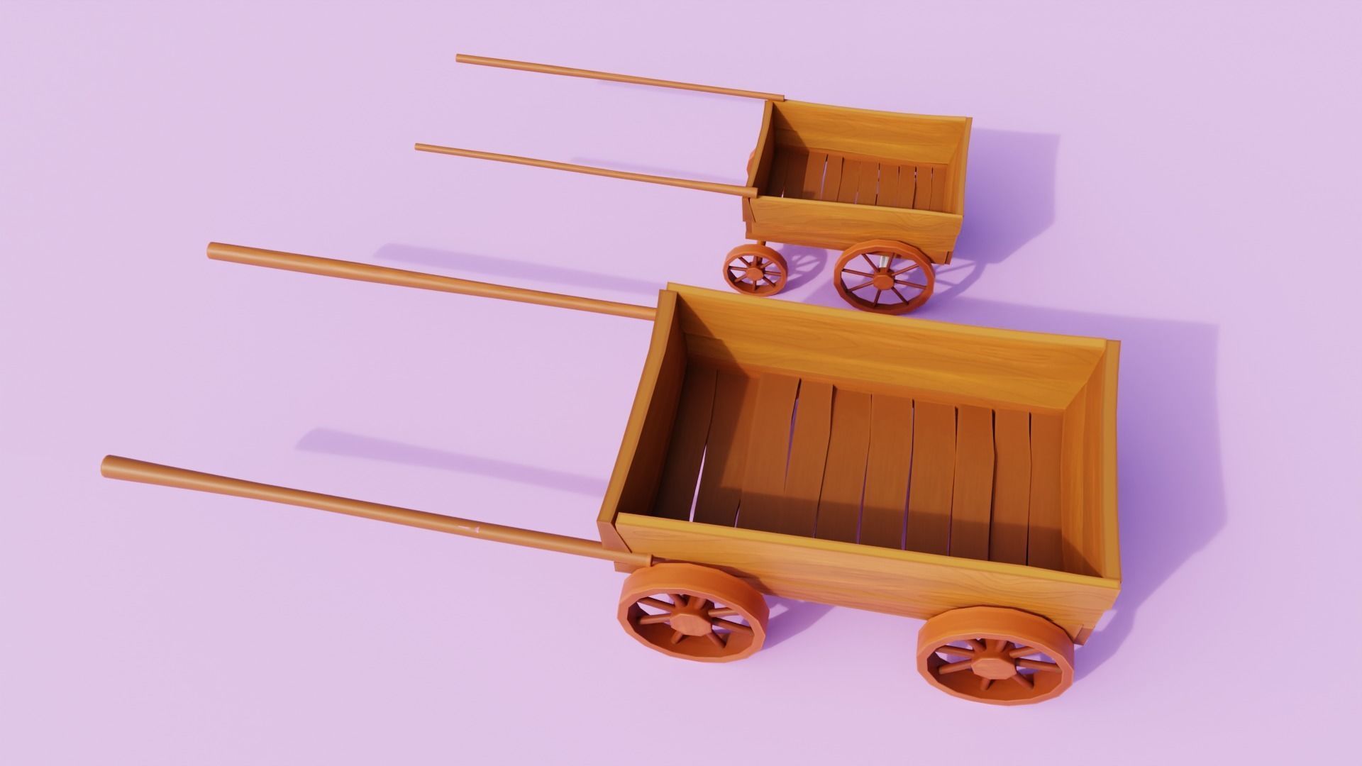 3D model Wain 3D Model For Animation And Game VR / AR / low-poly | CGTrader