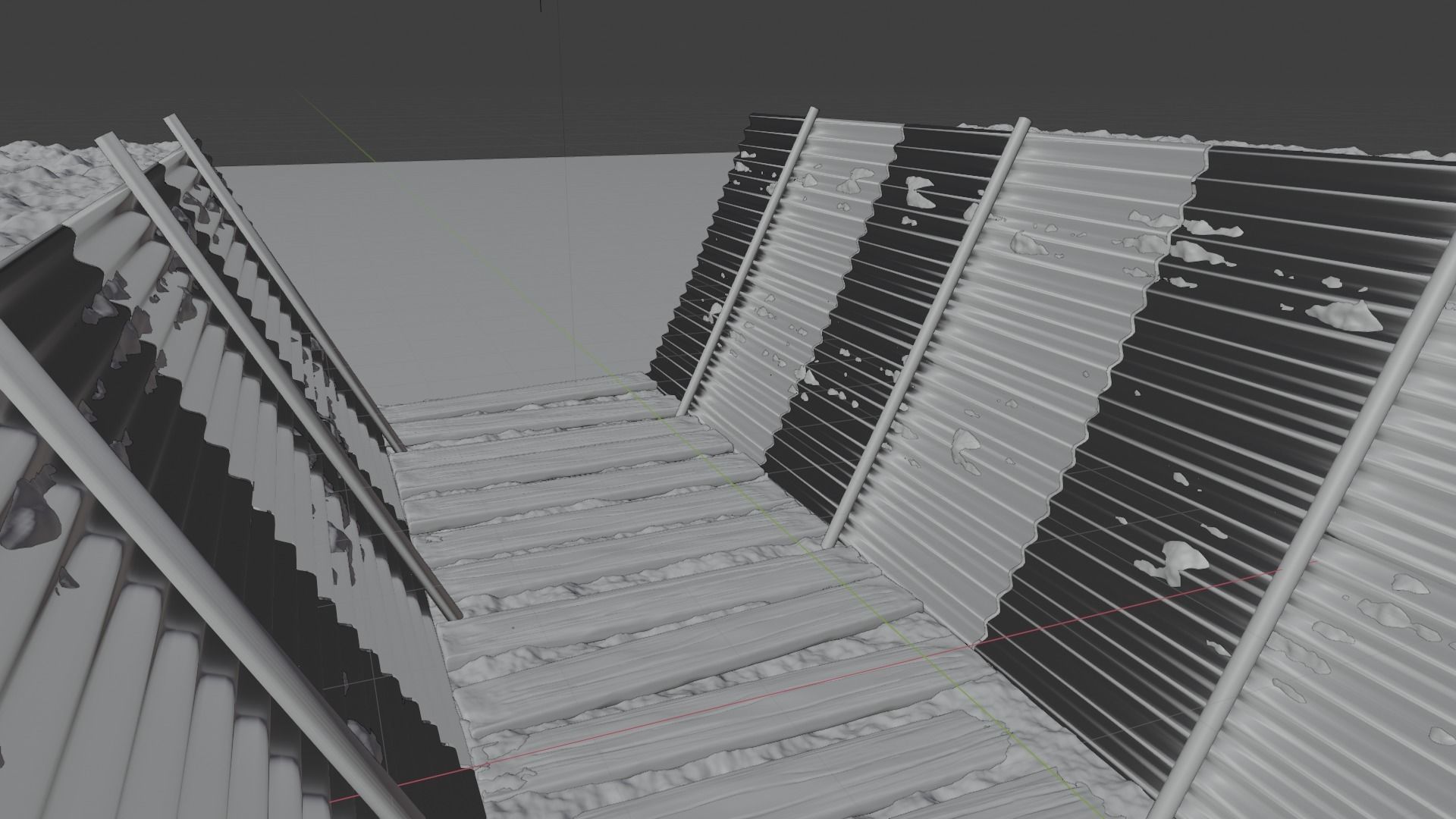 Trench section 3D model | CGTrader