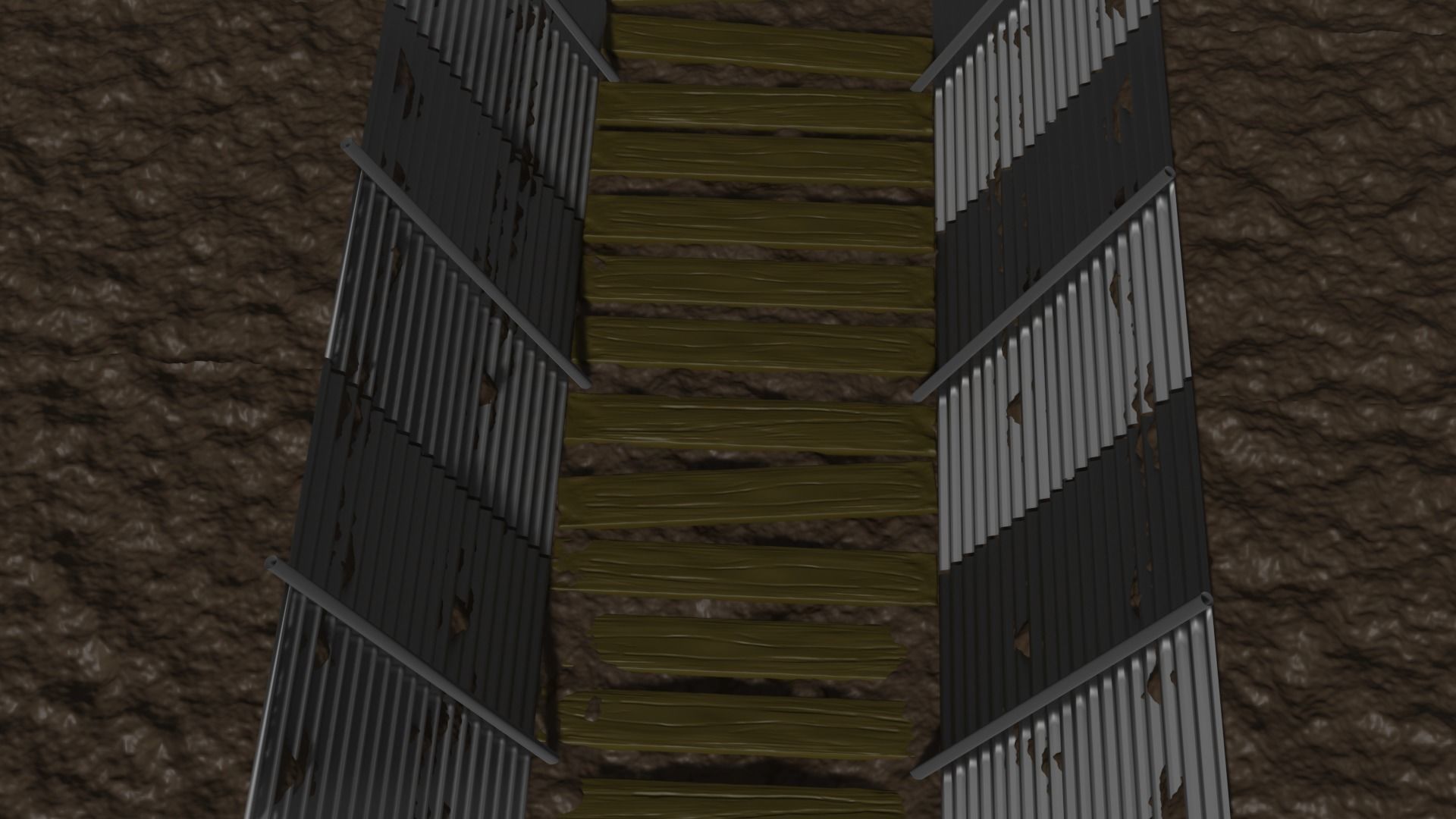 Trench section 3D model | CGTrader