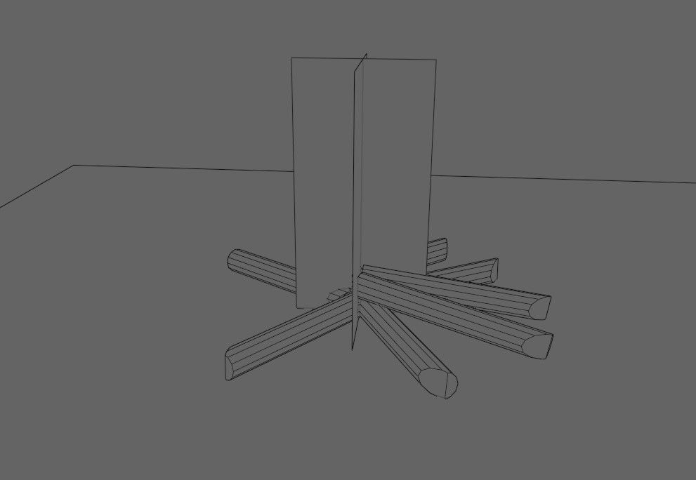 3D model Bonfire - Fire Pit - Fogueira VR / AR / low-poly | CGTrader