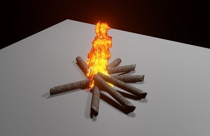 3D model Bonfire - Fire Pit - Fogueira VR / AR / low-poly | CGTrader