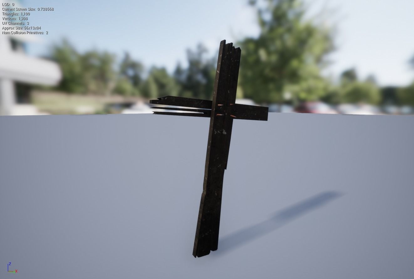 3D model Handmade Old Cross - PBR VR / AR / low-poly | CGTrader