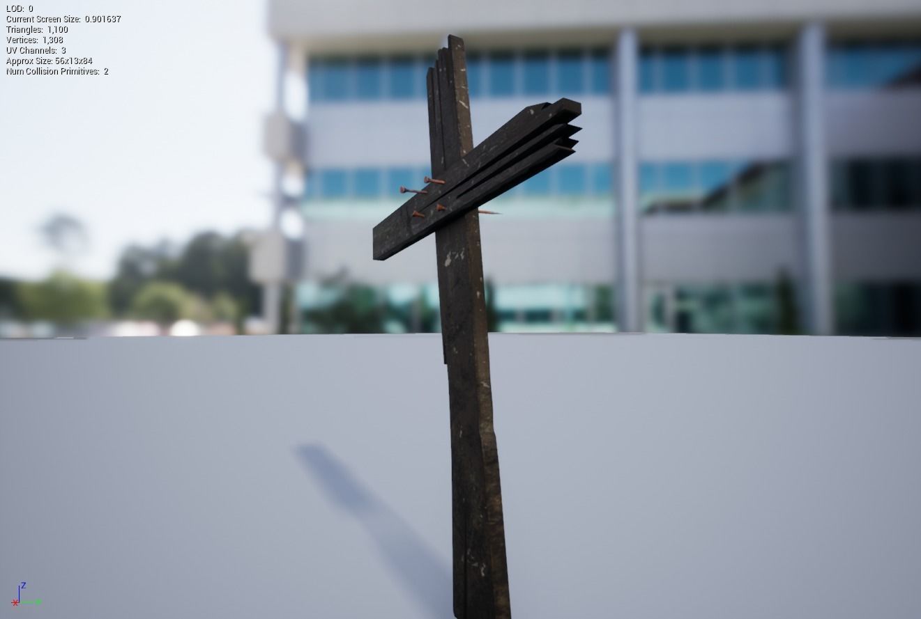 3D model Handmade Old Cross - PBR VR / AR / low-poly | CGTrader