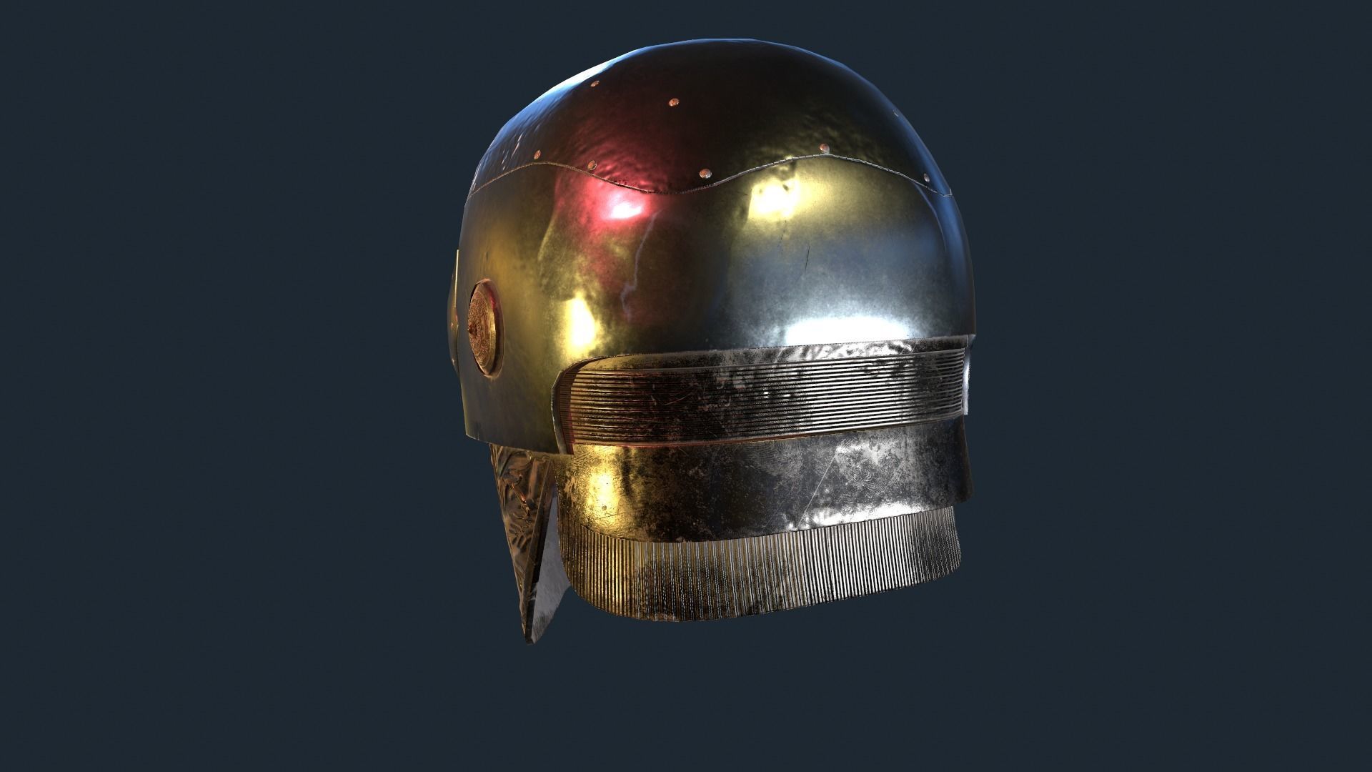 3D model medieval cop helmet VR / AR / low-poly | CGTrader