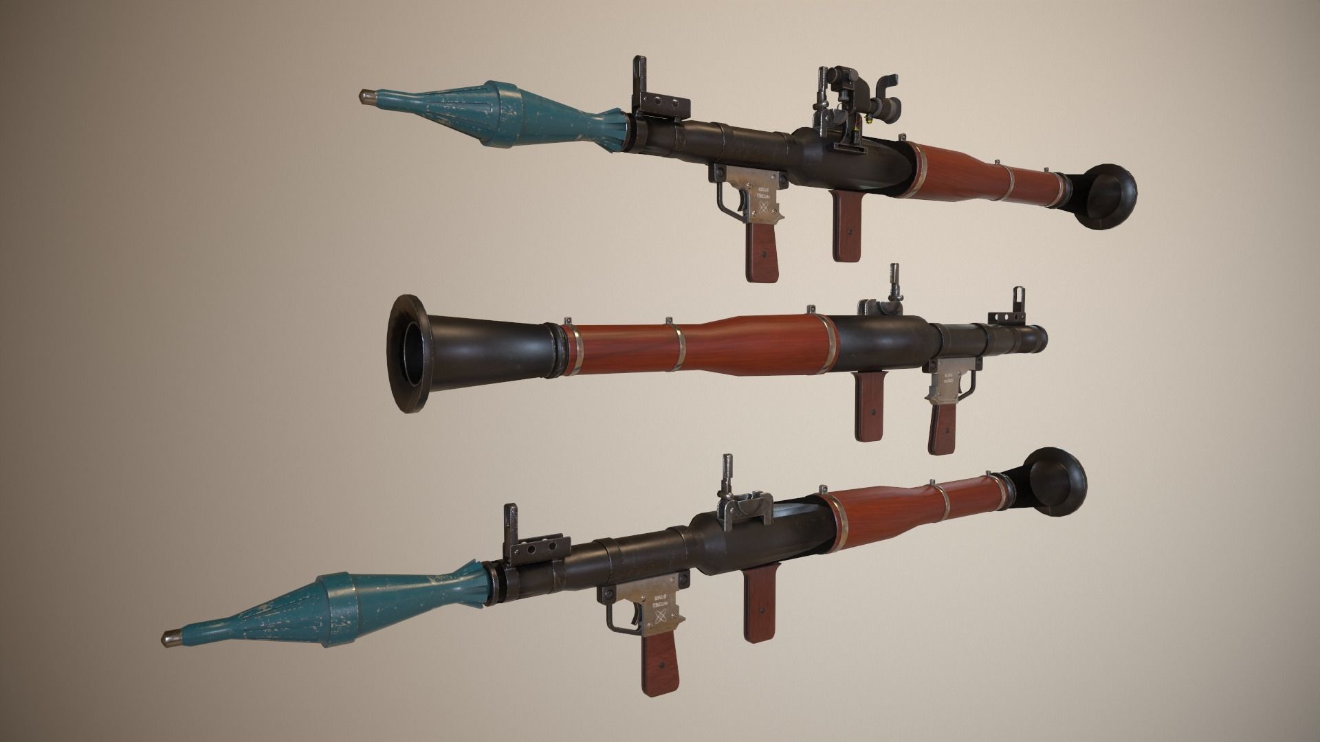 3D model RPG 7 Launcher for Games Low Poly VR / AR / low-poly | CGTrader