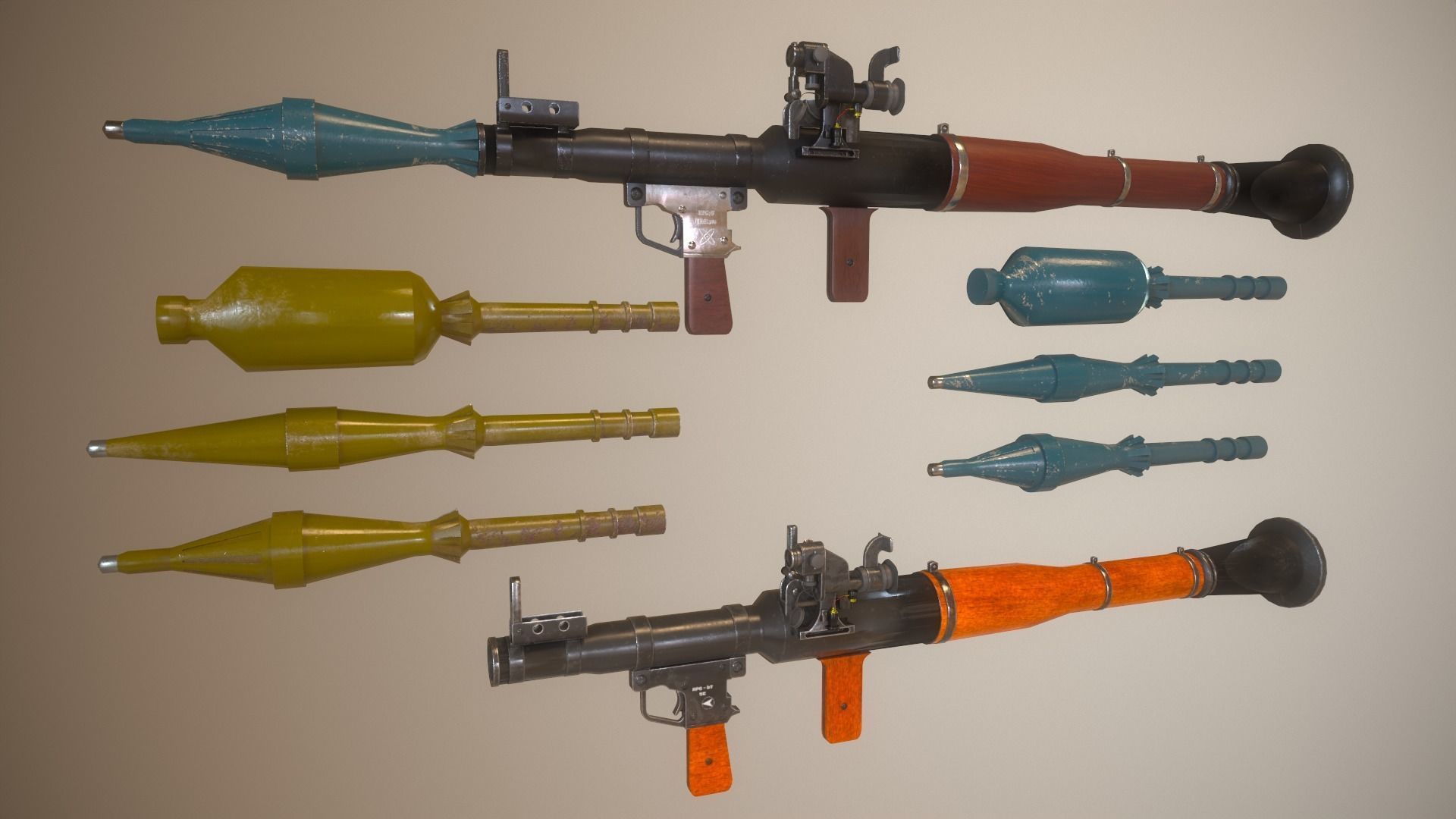 3D model RPG 7 Launcher for Games Low Poly VR / AR / low-poly | CGTrader