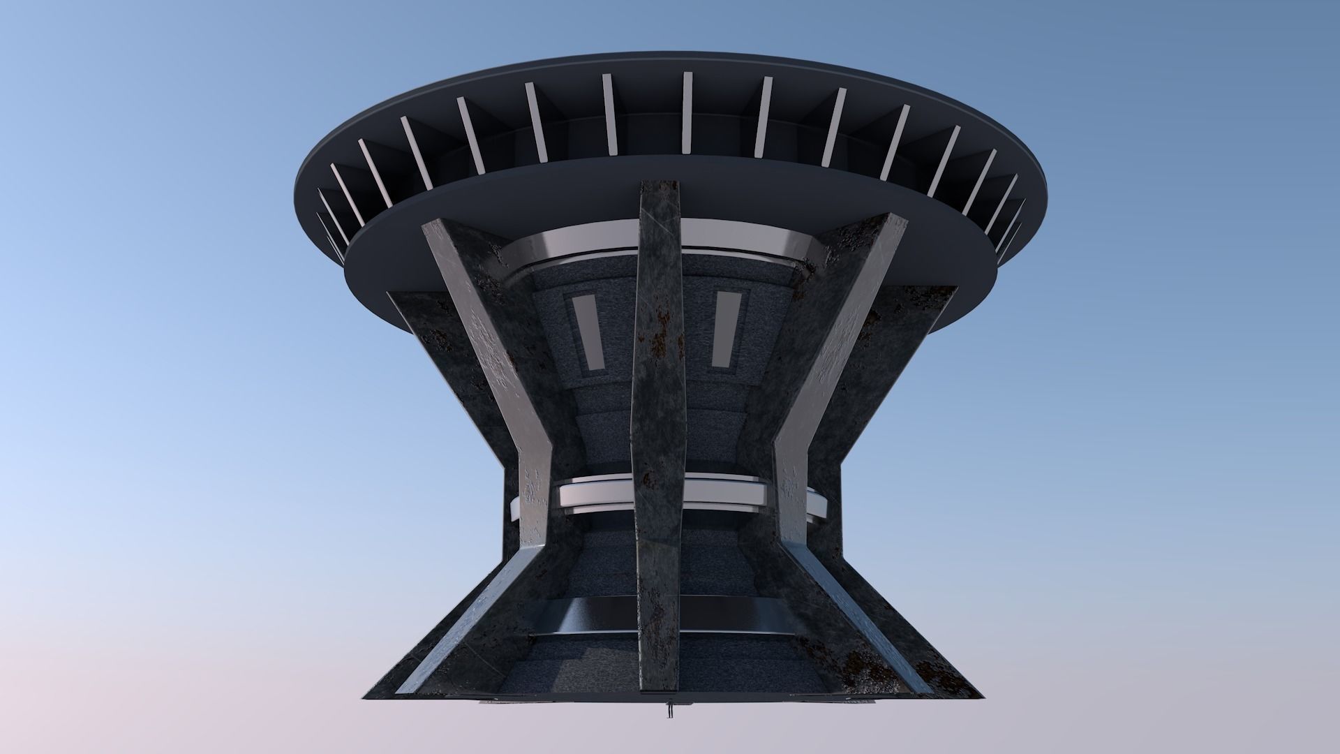 Sci Fi Landing Pad Platform 3D model | CGTrader